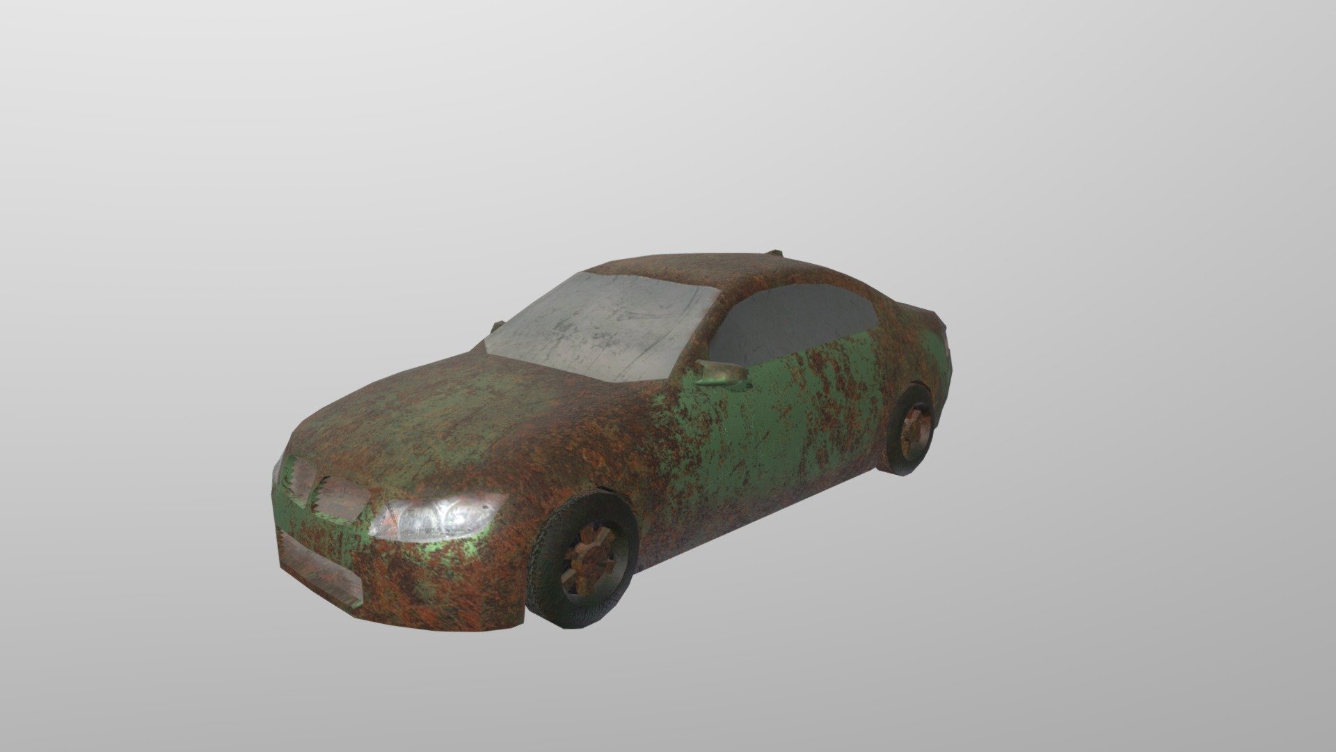 Rusted Car - 3D model by Jaklucy [1dbbd4f] - Sketchfab