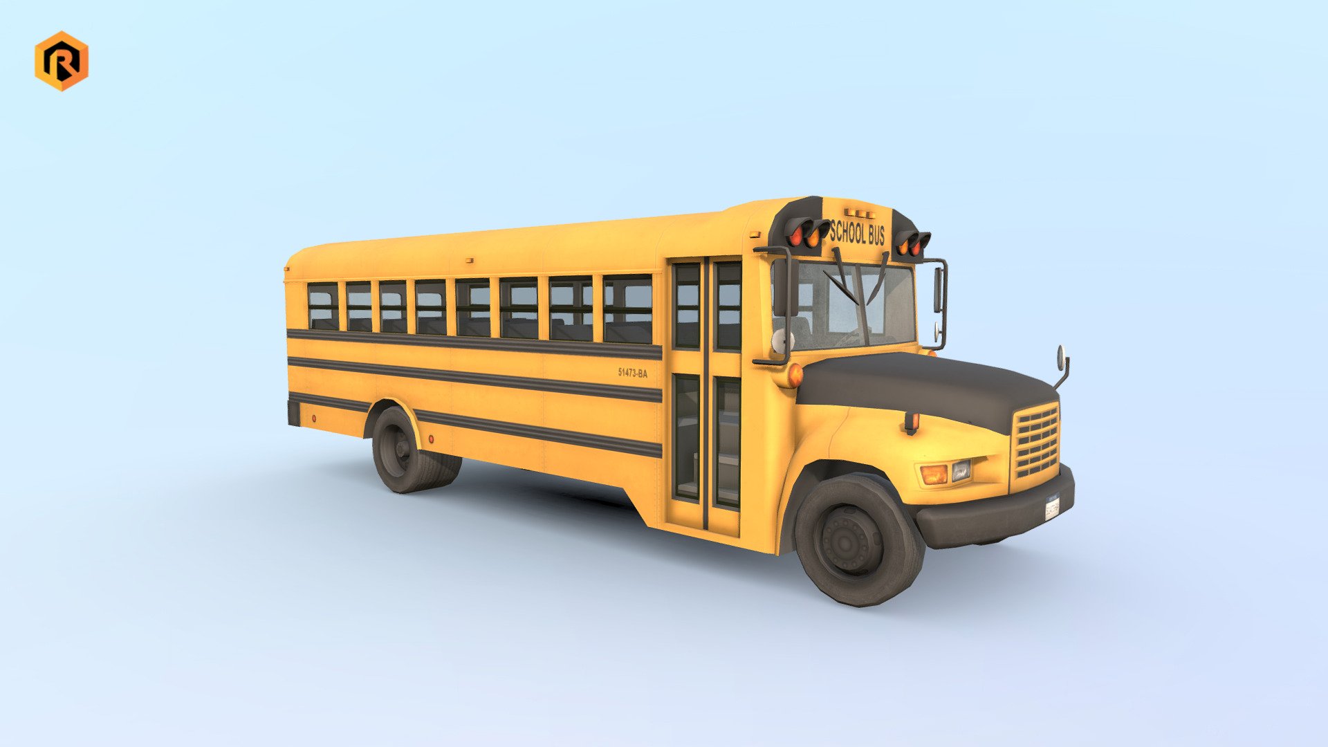 School Bus - Buy Royalty Free 3D model by Rescue3D Assets (@rescue3d ...