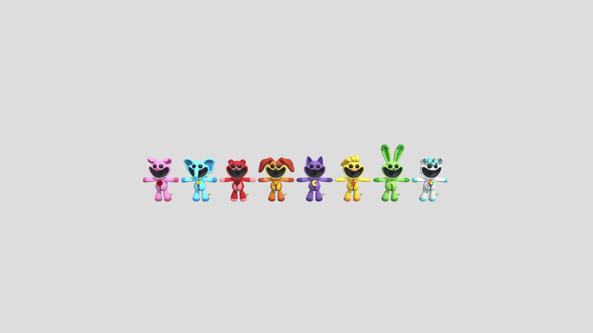 Poppy_playtime_chapter_4_-_smiling_critters - Download Free 3D model by ...