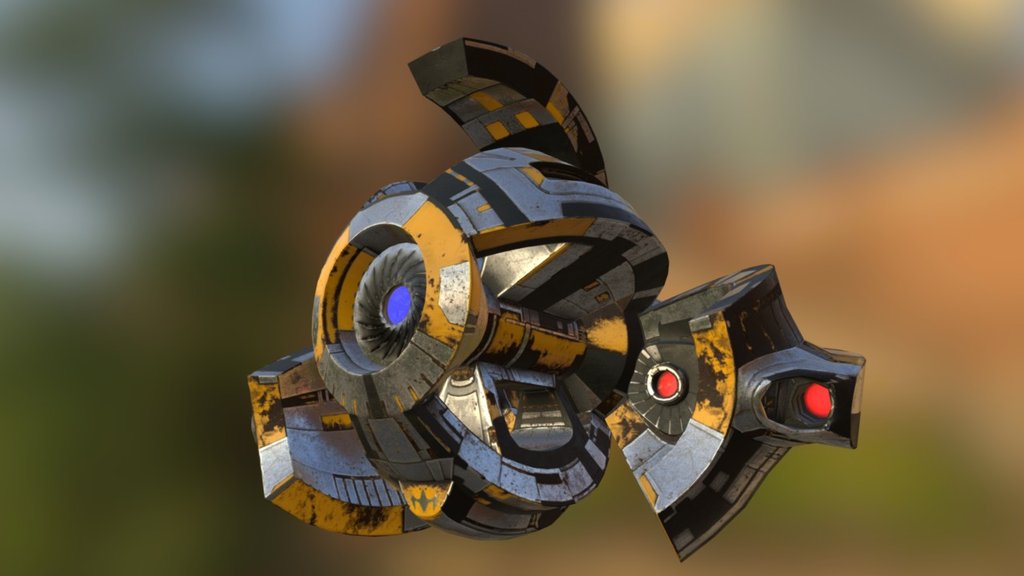 Alien Drone Test - 3D model by Thomas C. Sanchez (@Thomas-C-Sanchez ...
