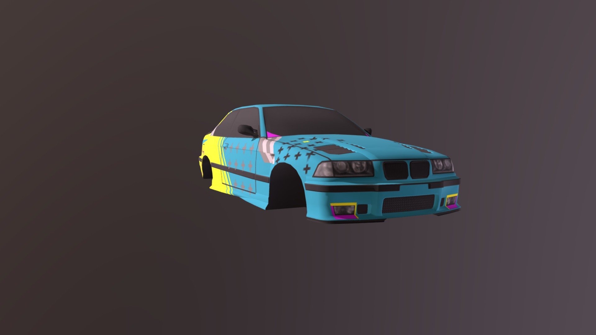 BMW E36 Custom - 3D model by Miralex [1dc1262] - Sketchfab