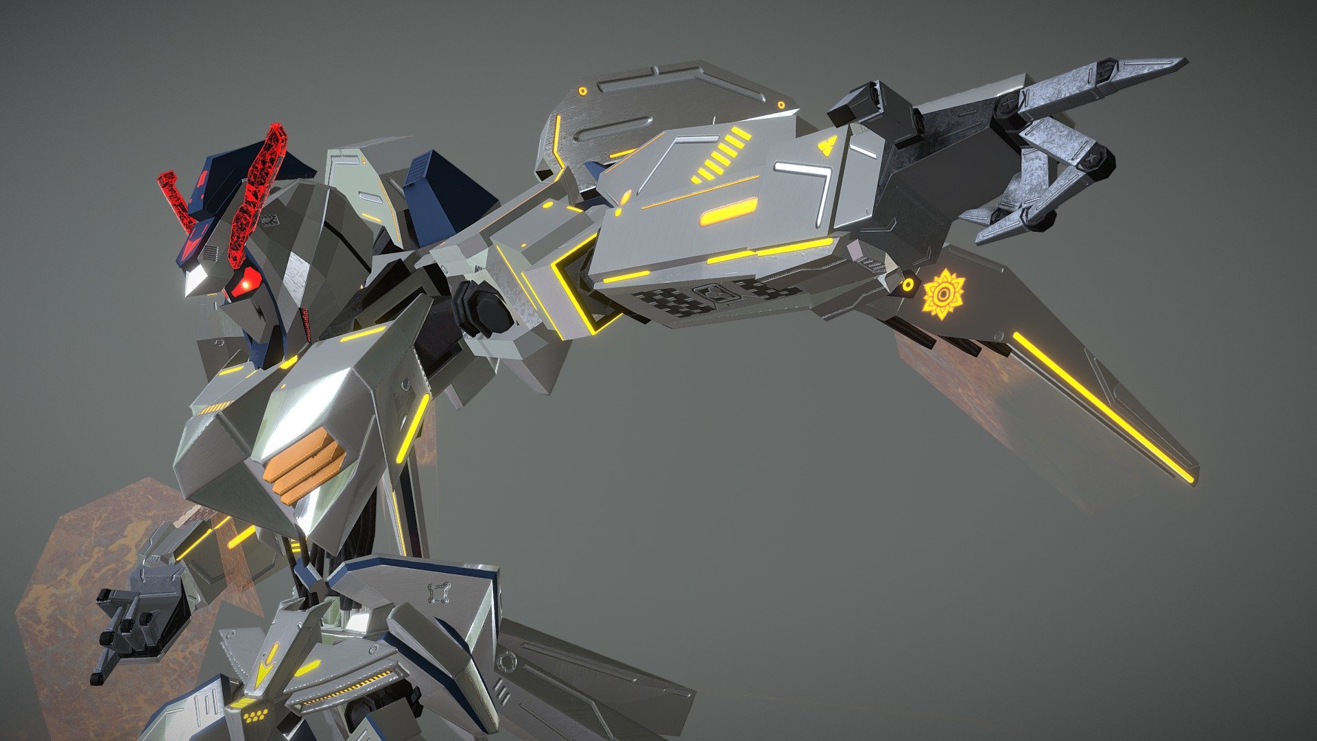 Gundam_Bael_Custom....10K poly - 3D model by itheta [1dc30d6] - Sketchfab