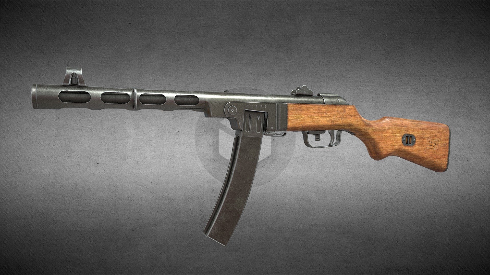Dalian produced PPSH-41 - 3D model by Gewehrschutze [1dc58c3] - Sketchfab