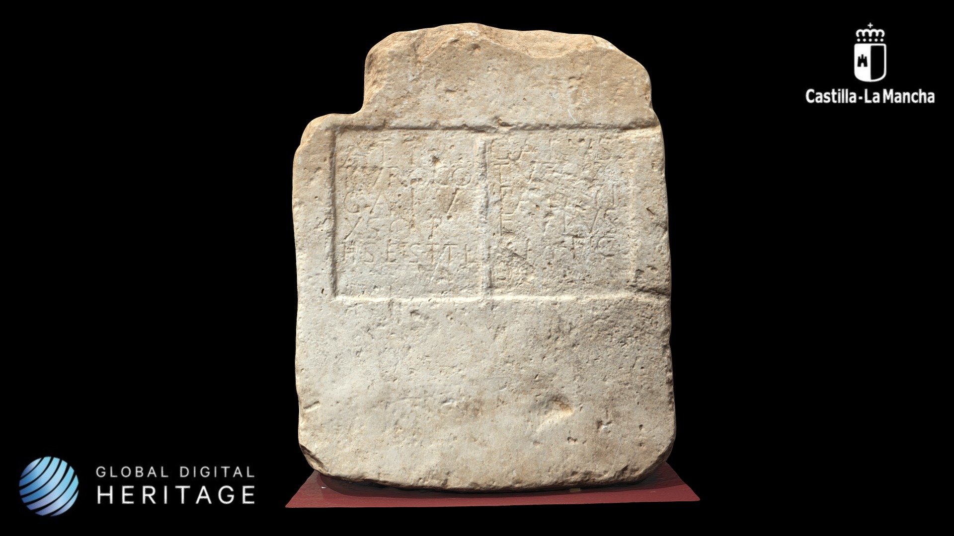 Roman inscription, El Tesoro-Carramantiel, Spain - Download Free 3D ...