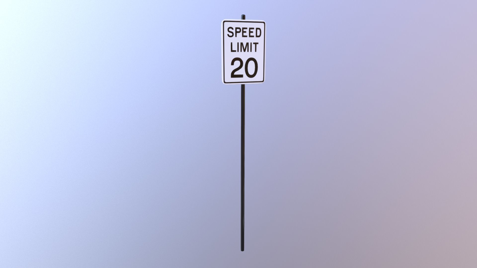 Speed Limit Sign - Download Free 3D model by elouisetrewartha ...