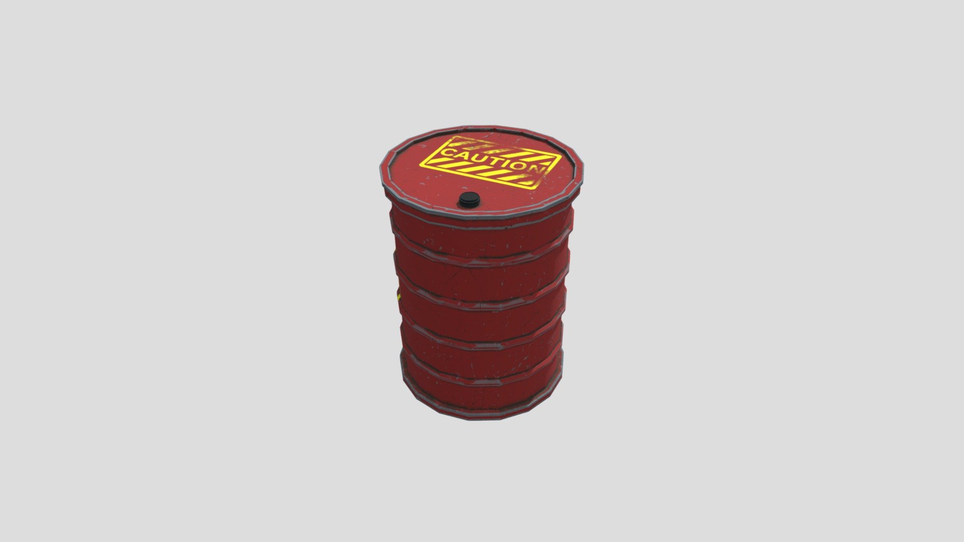 Red Metal Drum - Download Free 3D model by D.Sergeeva (@NikkiDim ...