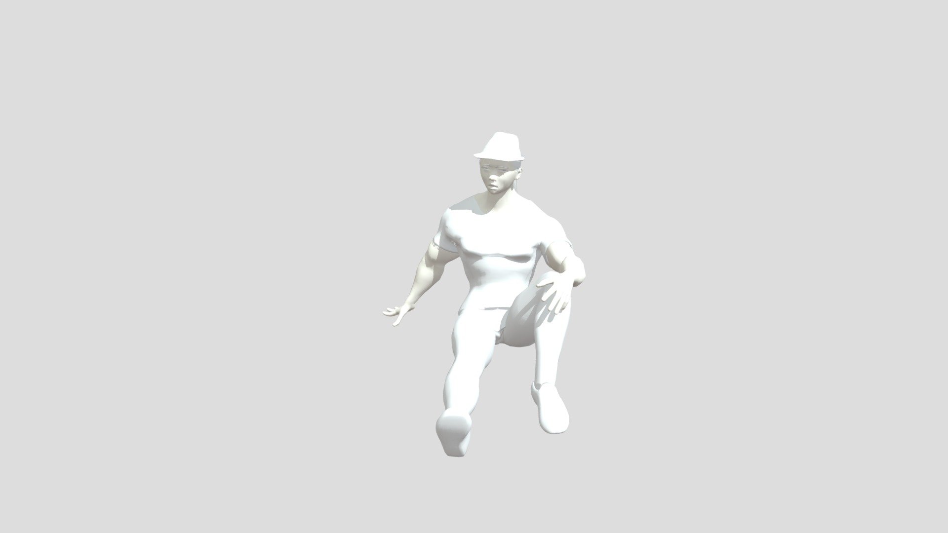bodybuilder girl powerful young - Download Free 3D model by ...