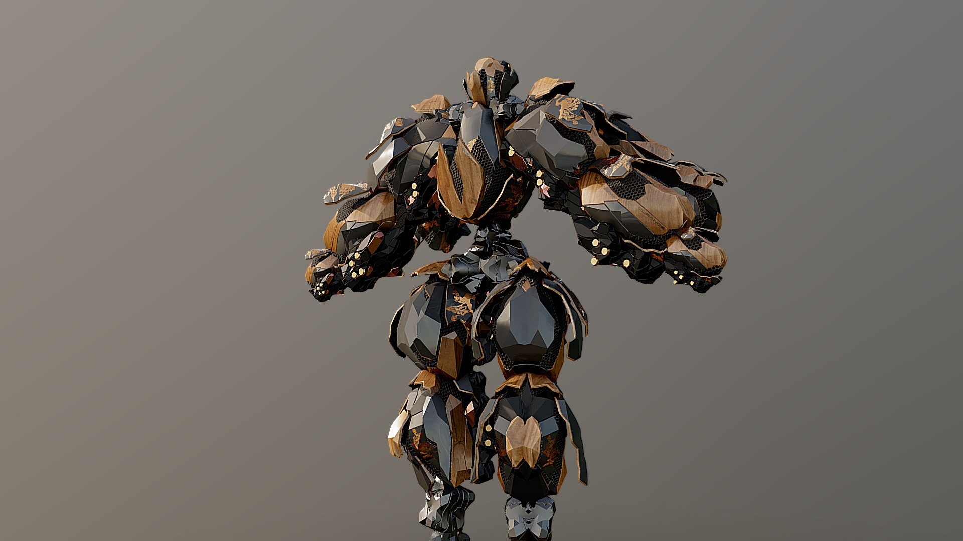 Procedural Hard Surface Modeling Test 19 001 3d Model By Asaito