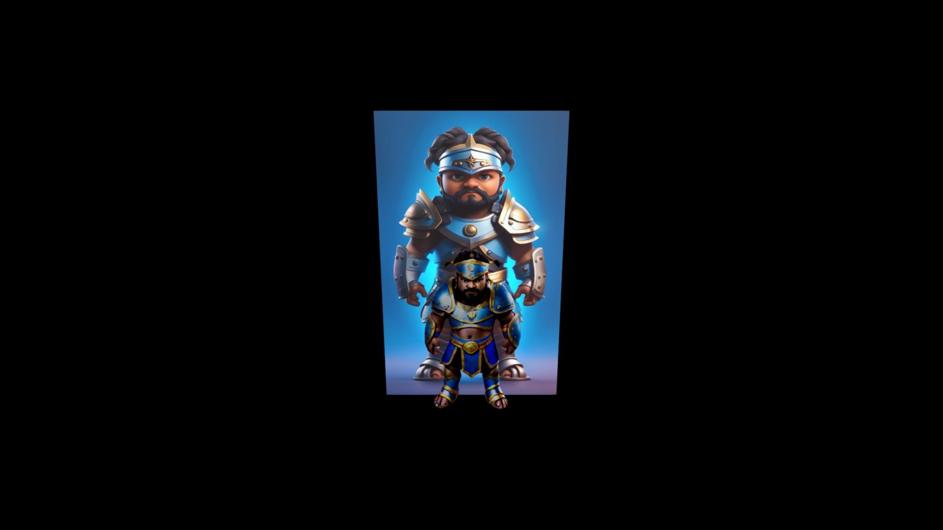 Armored Hero A cartoon character wearing a - Download Free 3D model by ...