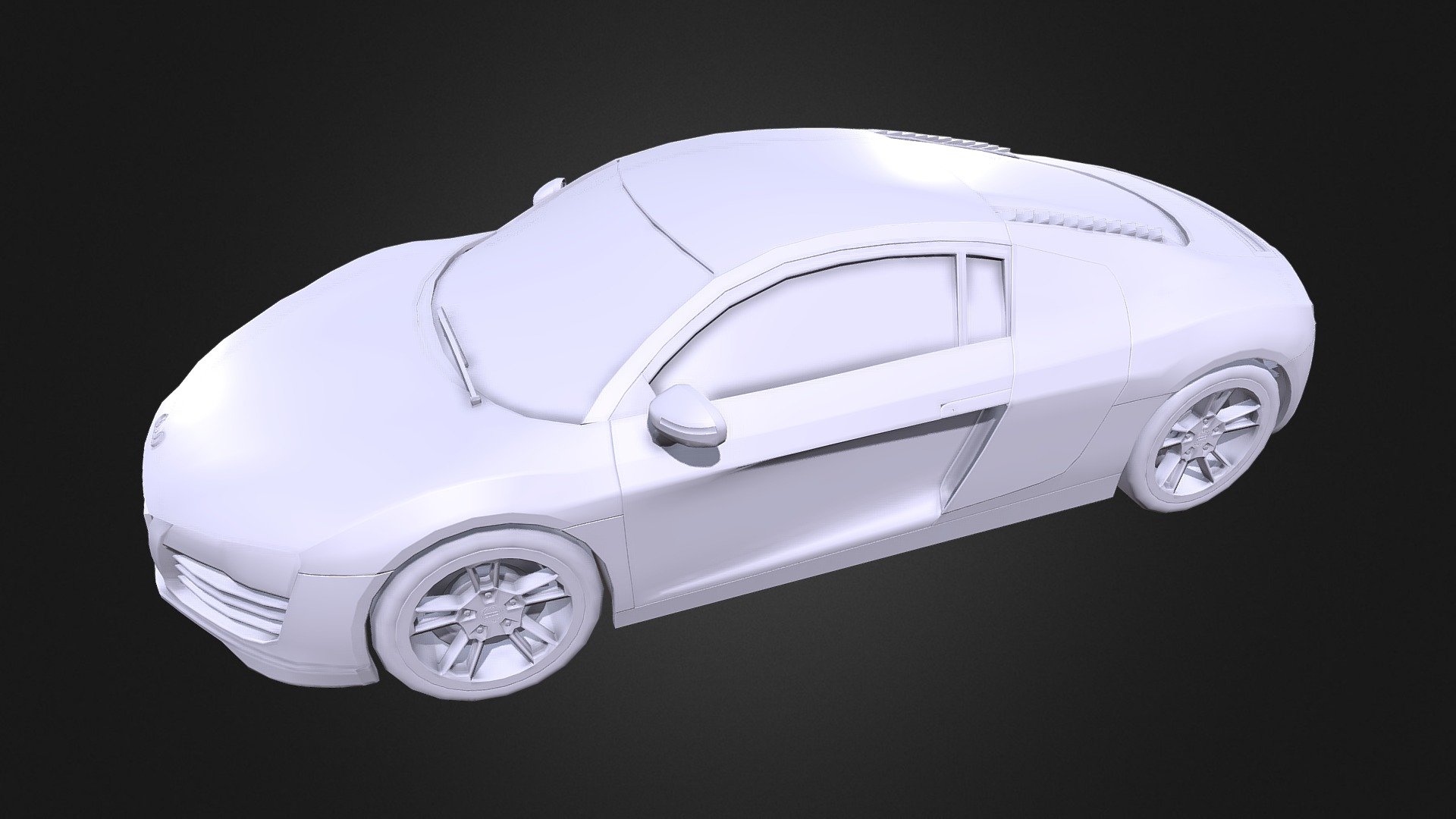 Audi R8 - 3D model by Nick (@rewq) [1dcc41f] - Sketchfab