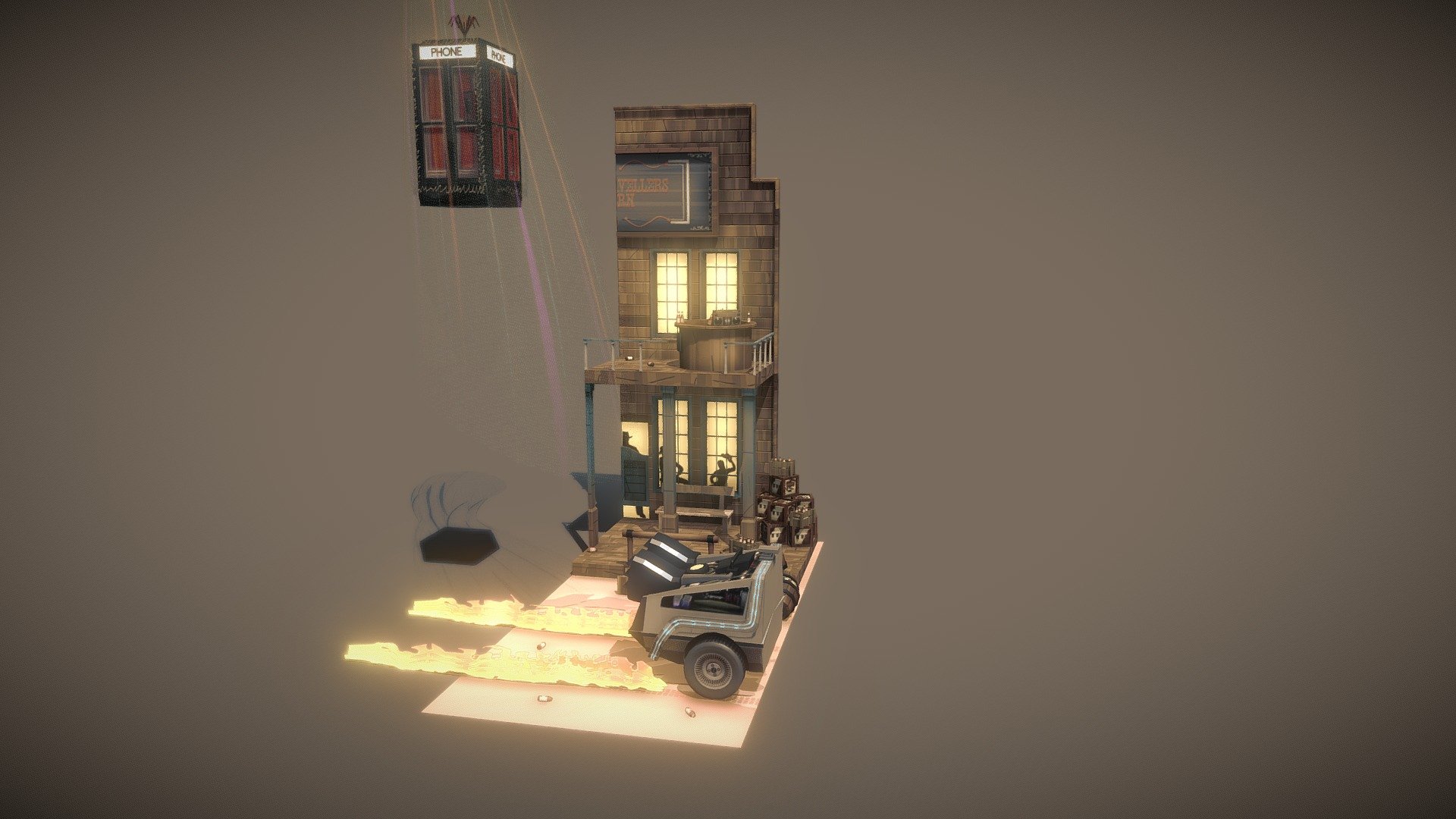 Time Travelers Tavern - 3D model by ElliottA [1dcd4e6] - Sketchfab