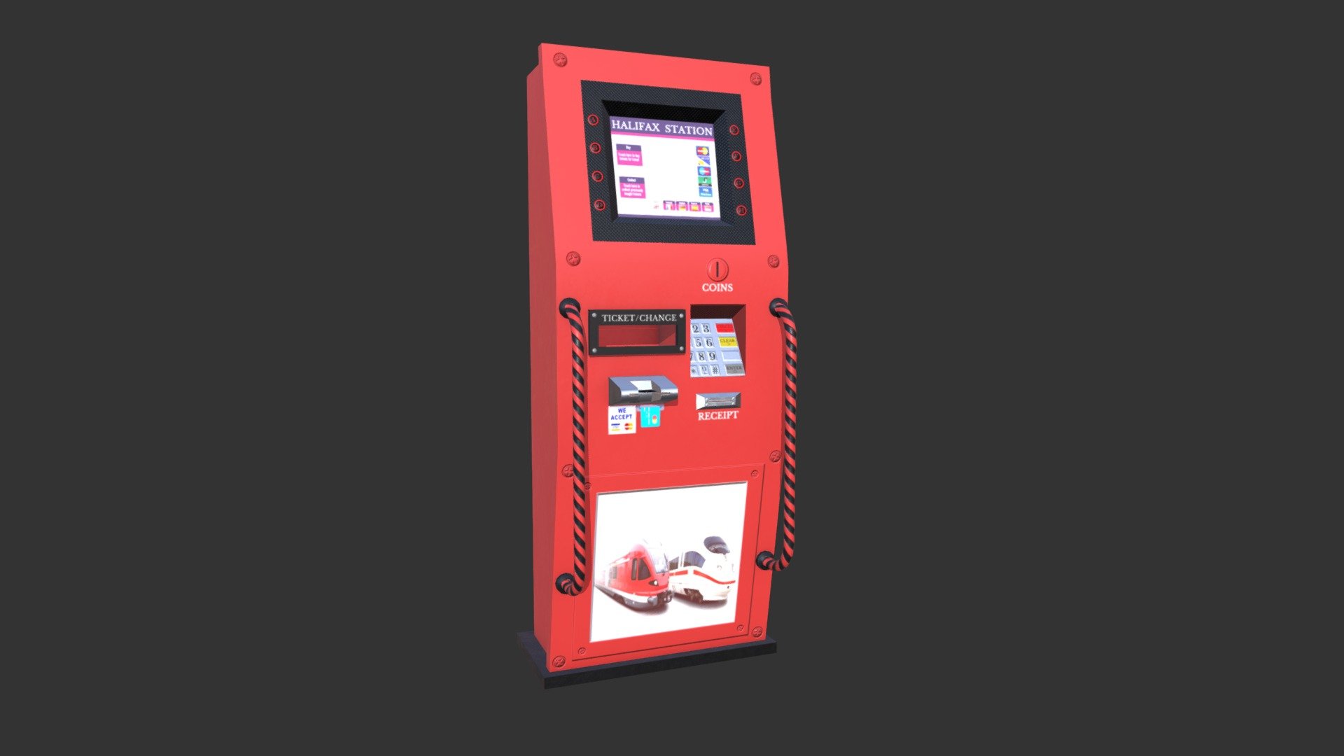 Train Ticket Machine - Download Free 3D model by Nader.Kaseb [1dcdc3c ...