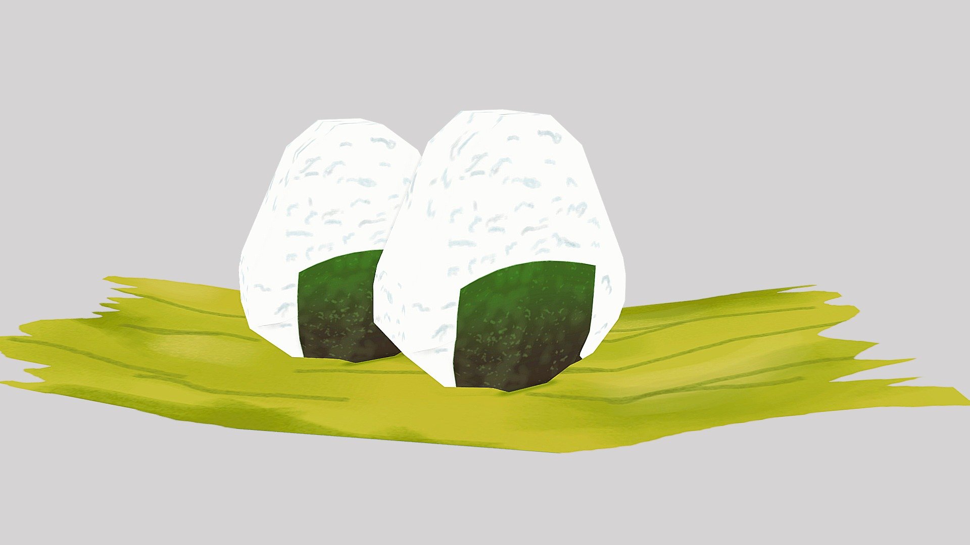 Onigiri - 3D model by Citrus (@citrusfriendd) [1dd2e0d] - Sketchfab