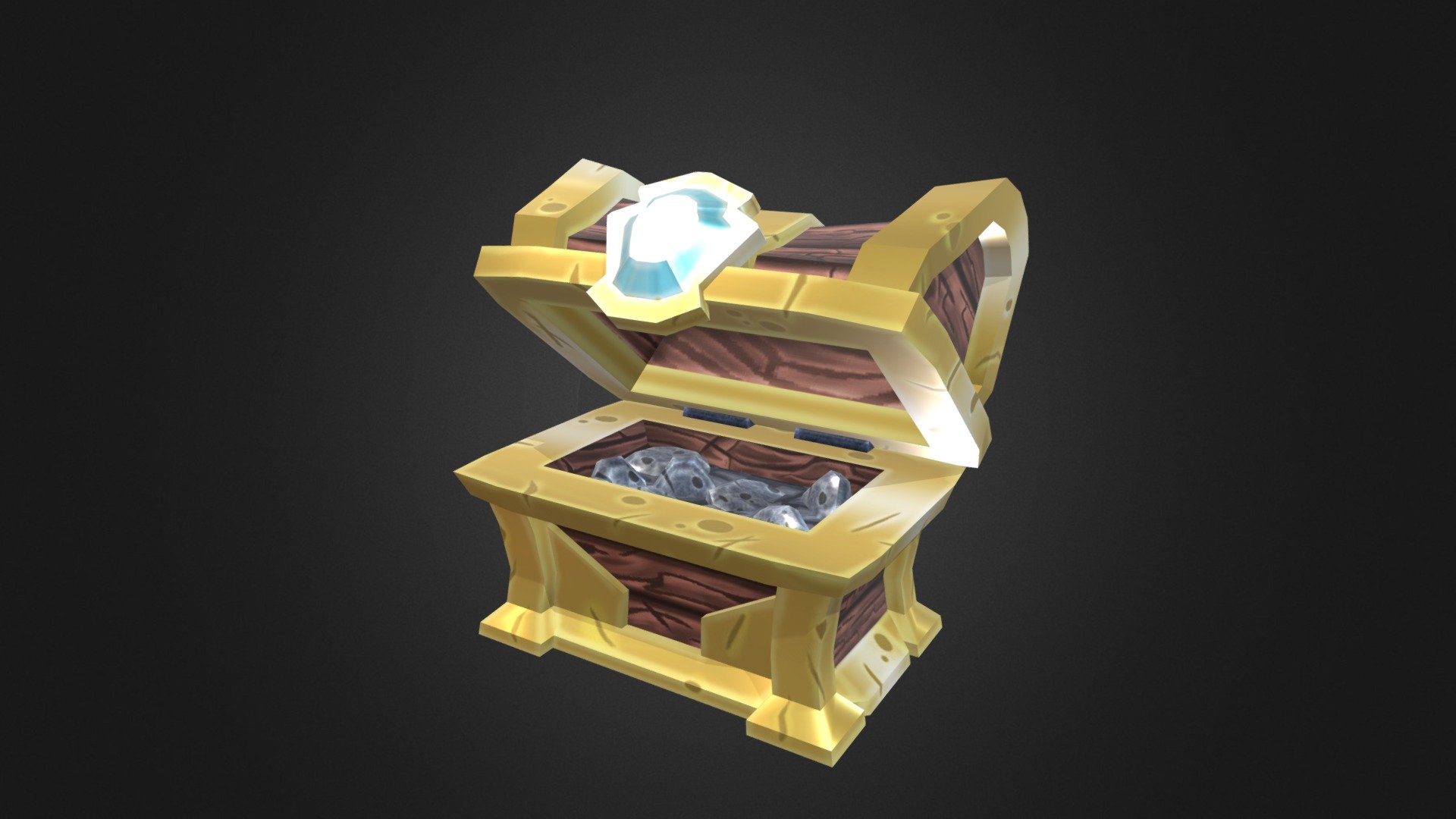 Cartoon Chest - 3D model by Bang Clara (@bangclara) [1dd684b] - Sketchfab