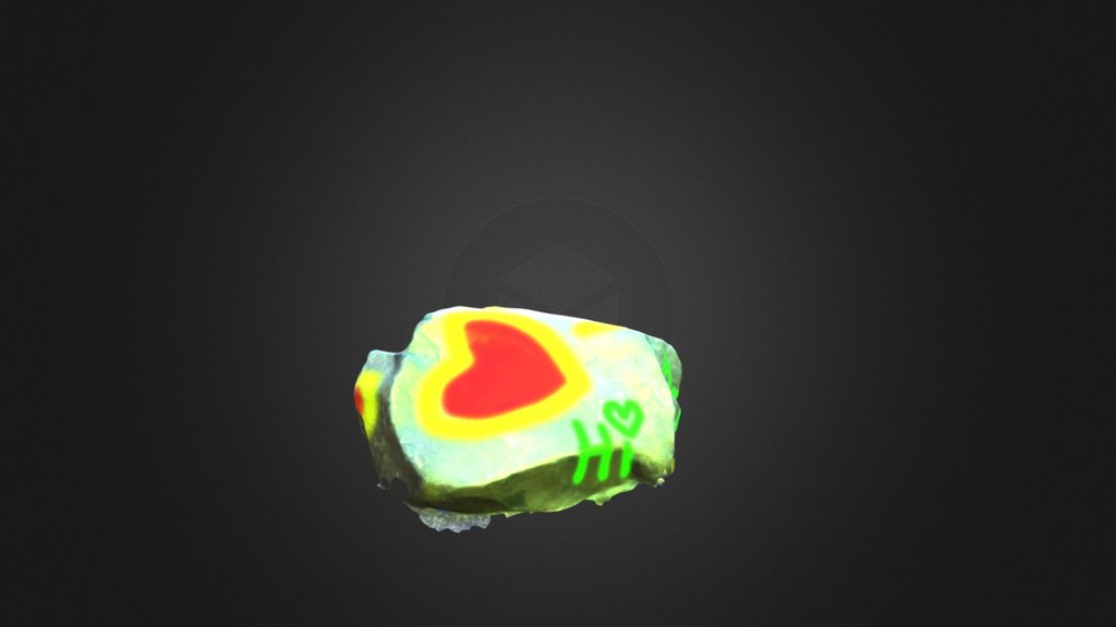 Rock heart - 3D model by kulkrit [1dd8024] - Sketchfab