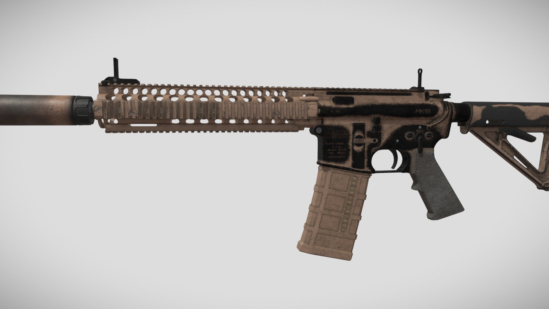 MK18 - 3D model by Lukas Schwarzer (@lukemanten) [1dd8a77] - Sketchfab