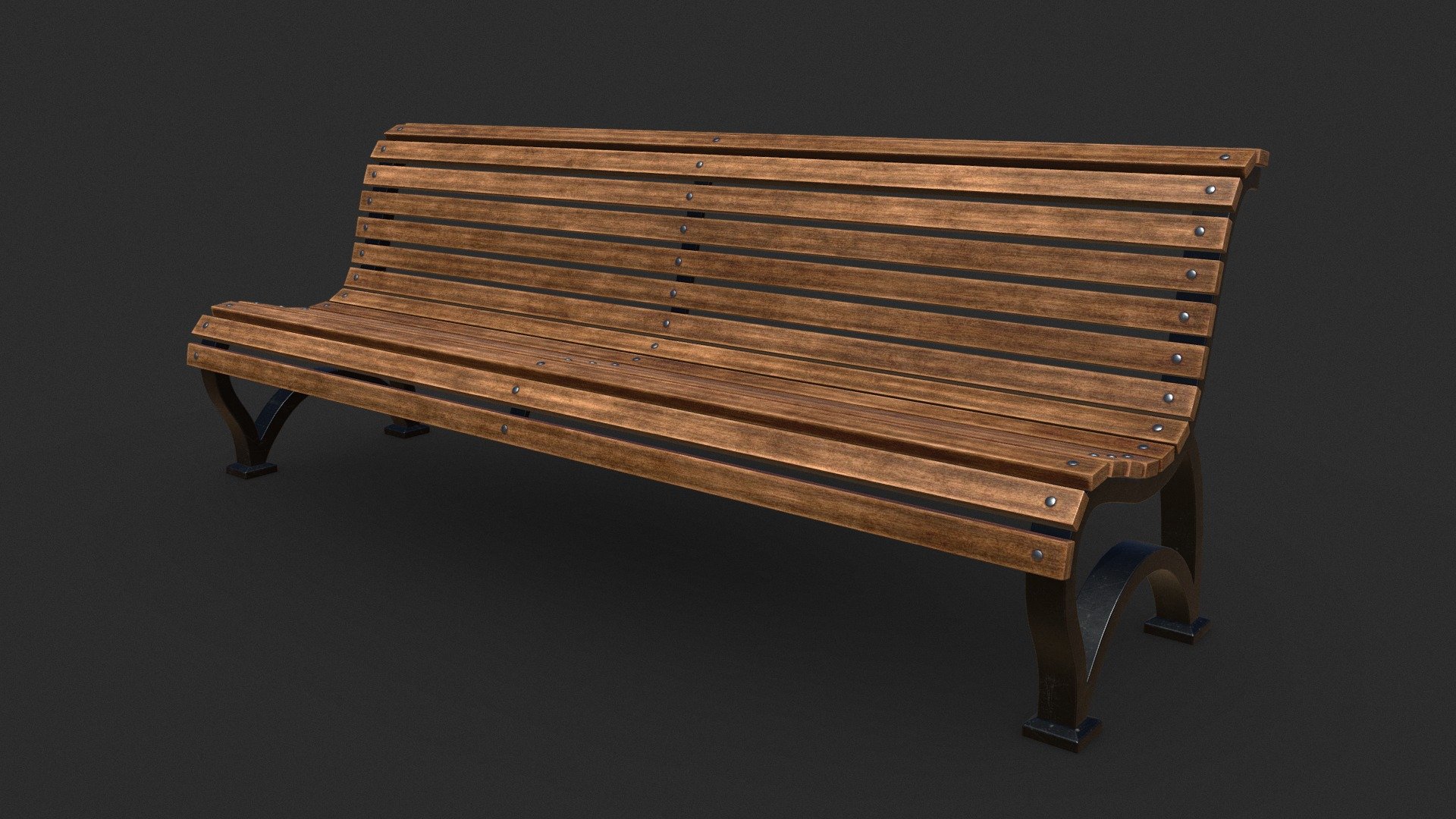 Street Bench - Download Free 3D model by donnichols [1ddafec] - Sketchfab