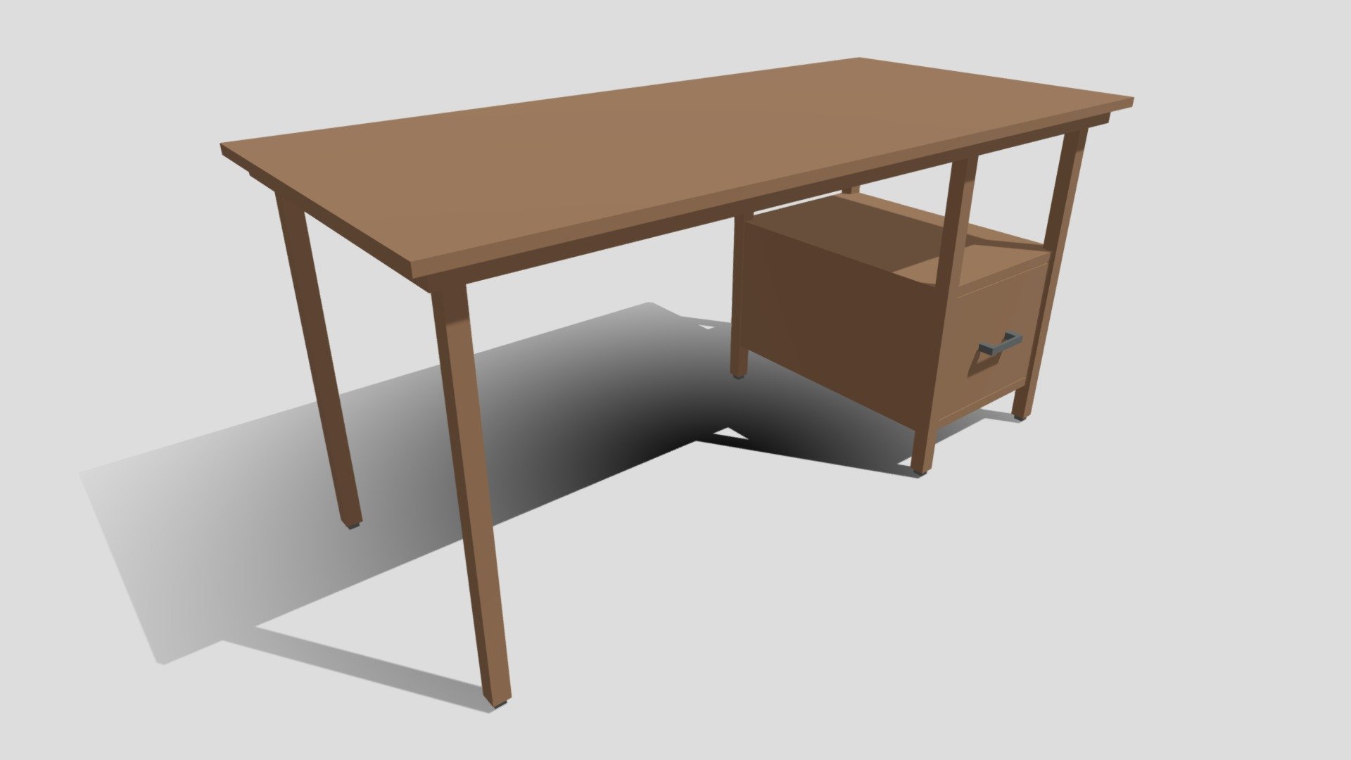 Low Poly Desk #5 - Download Free 3D model by JustBlender [1ddb563 ...