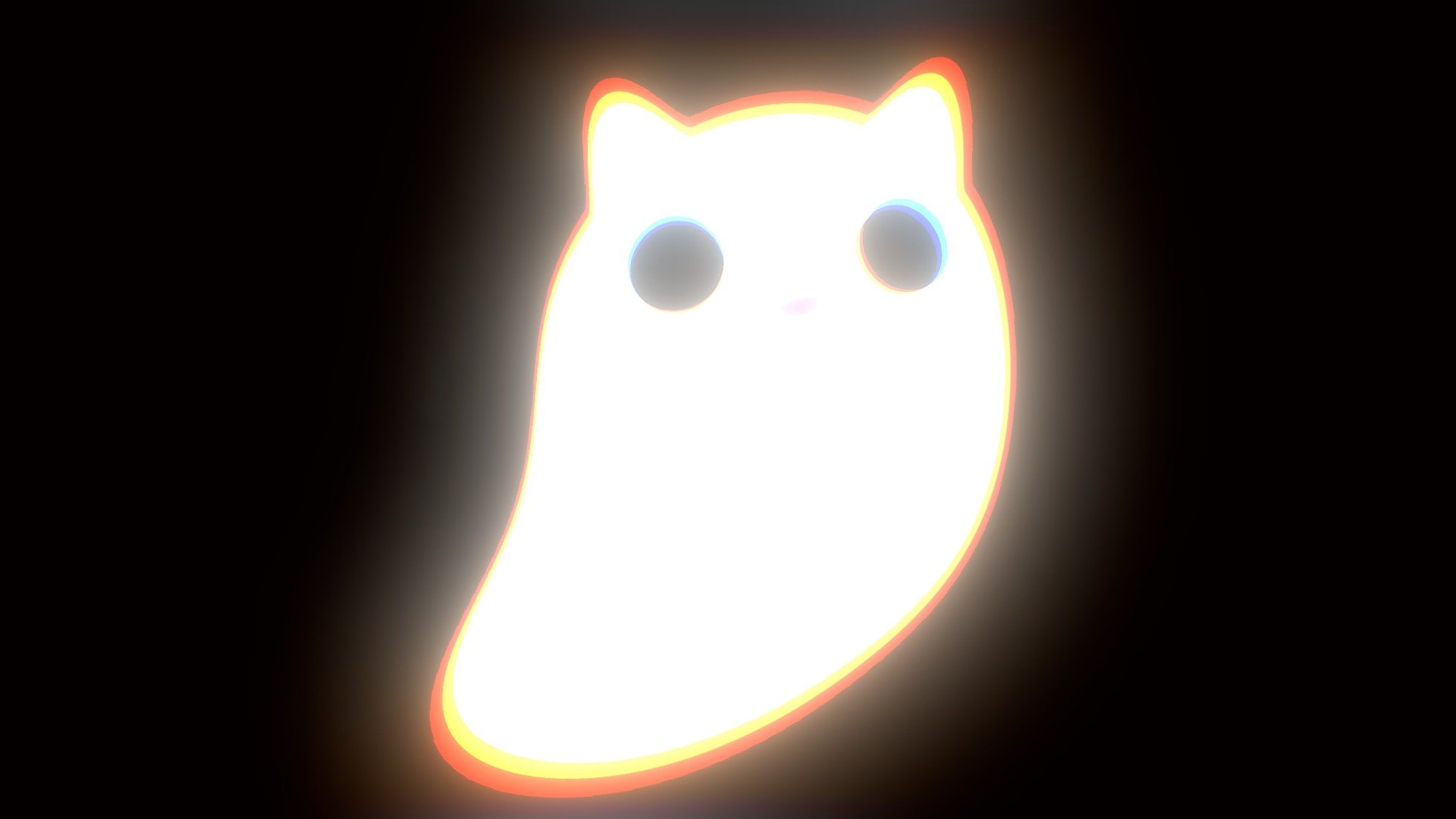Cute Cat Ghost - 3D model by Papayrus (@PapayrusUndertale) [1ddc0fc ...