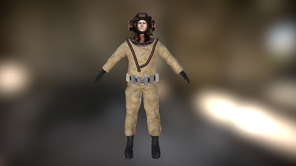 Diver Siim - 3D model by rainerselvet [1ddd51f] - Sketchfab