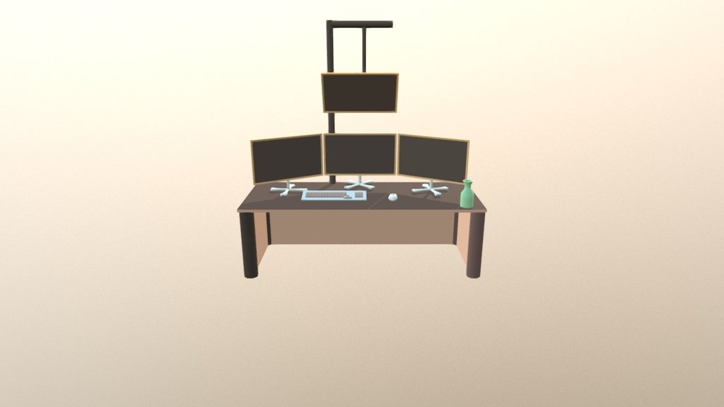 Low Poly Pirate PC setup - 3D model by Johnny Anseth (@Bravohund ...