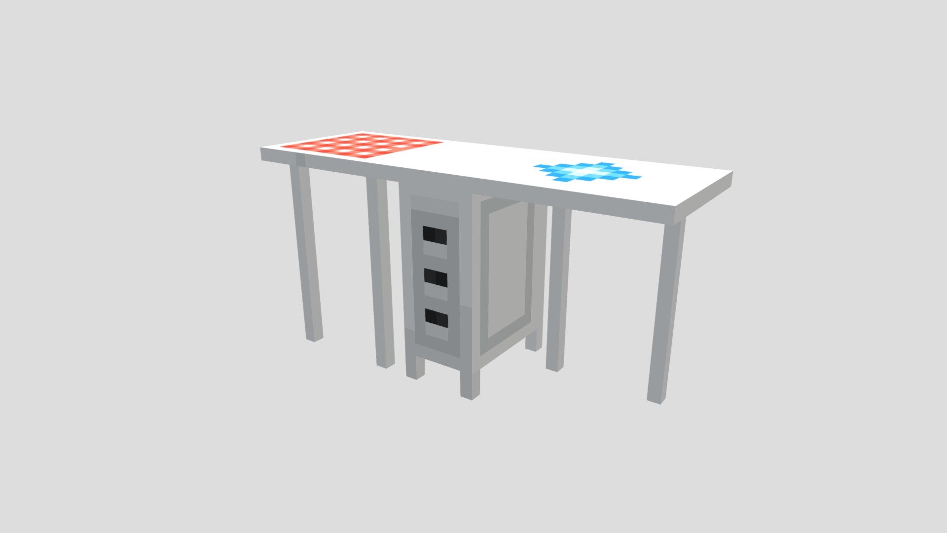 Kitchen Table [minecraft] - Download Free 3D model by Low-poly Blast ...