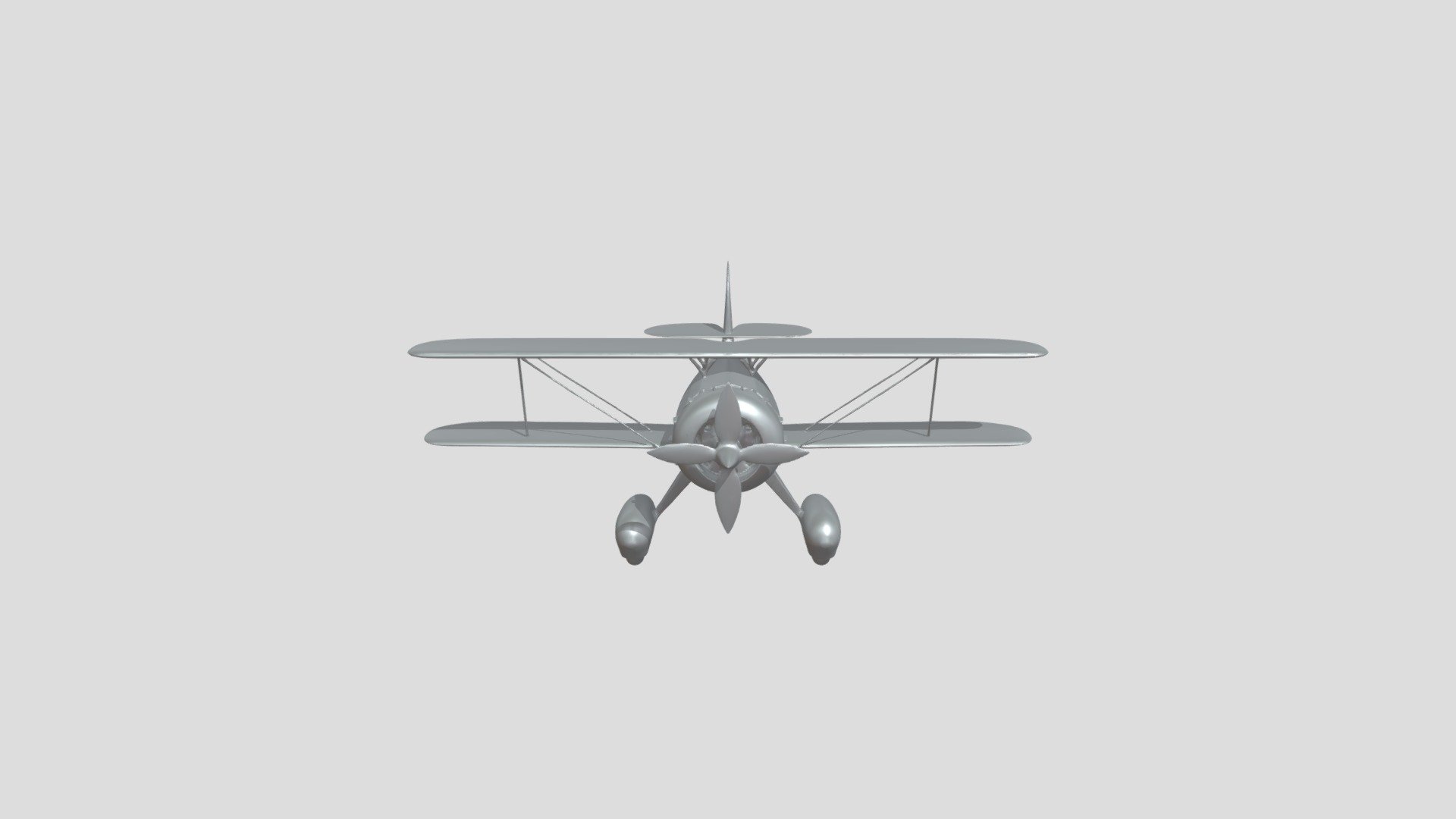 red biplane airplane - 3D model by studiolaffitte [1de2353] - Sketchfab