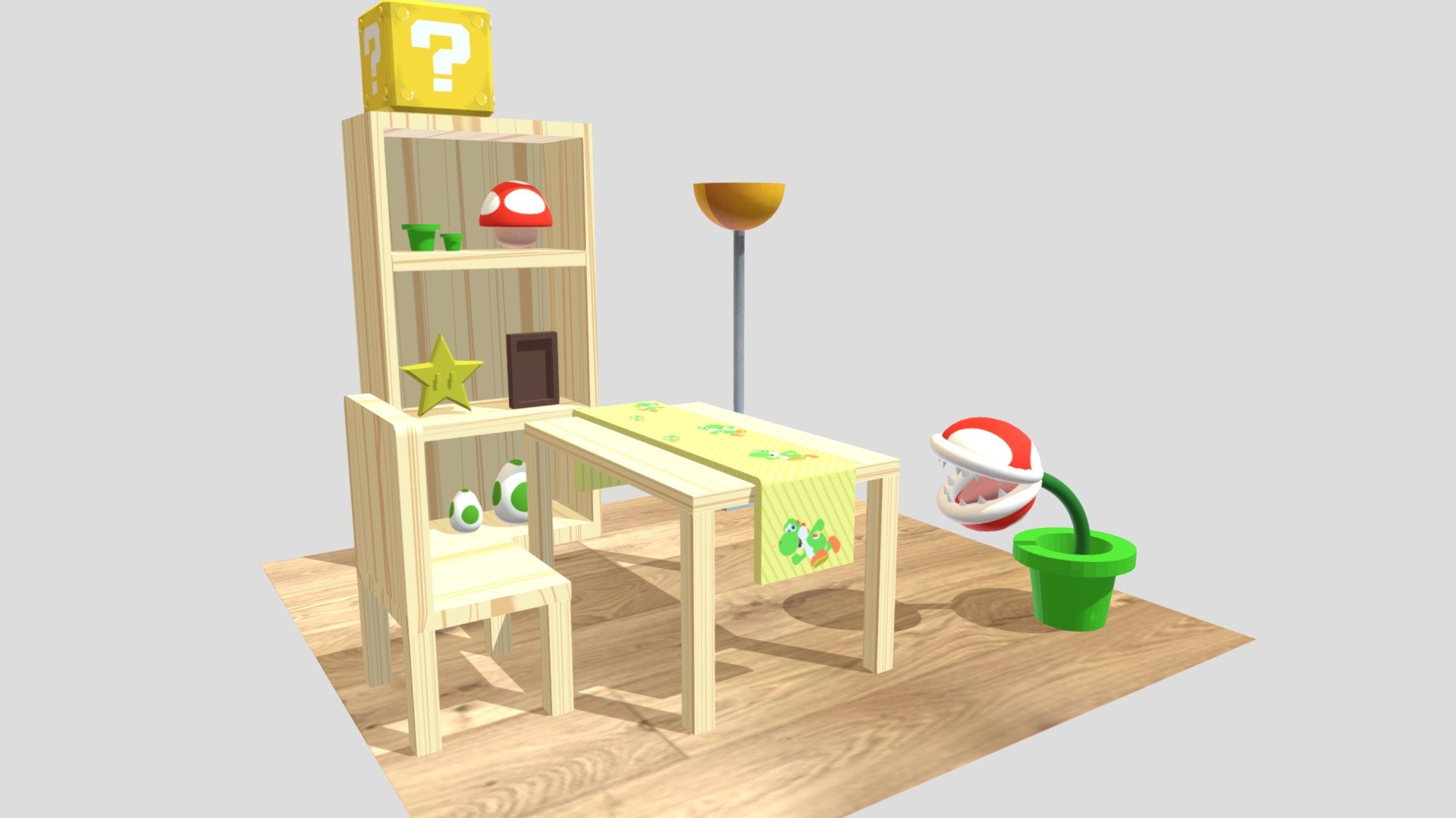 Super Mario Bros Room - 3D model by zukokotoki [1de5781] - Sketchfab