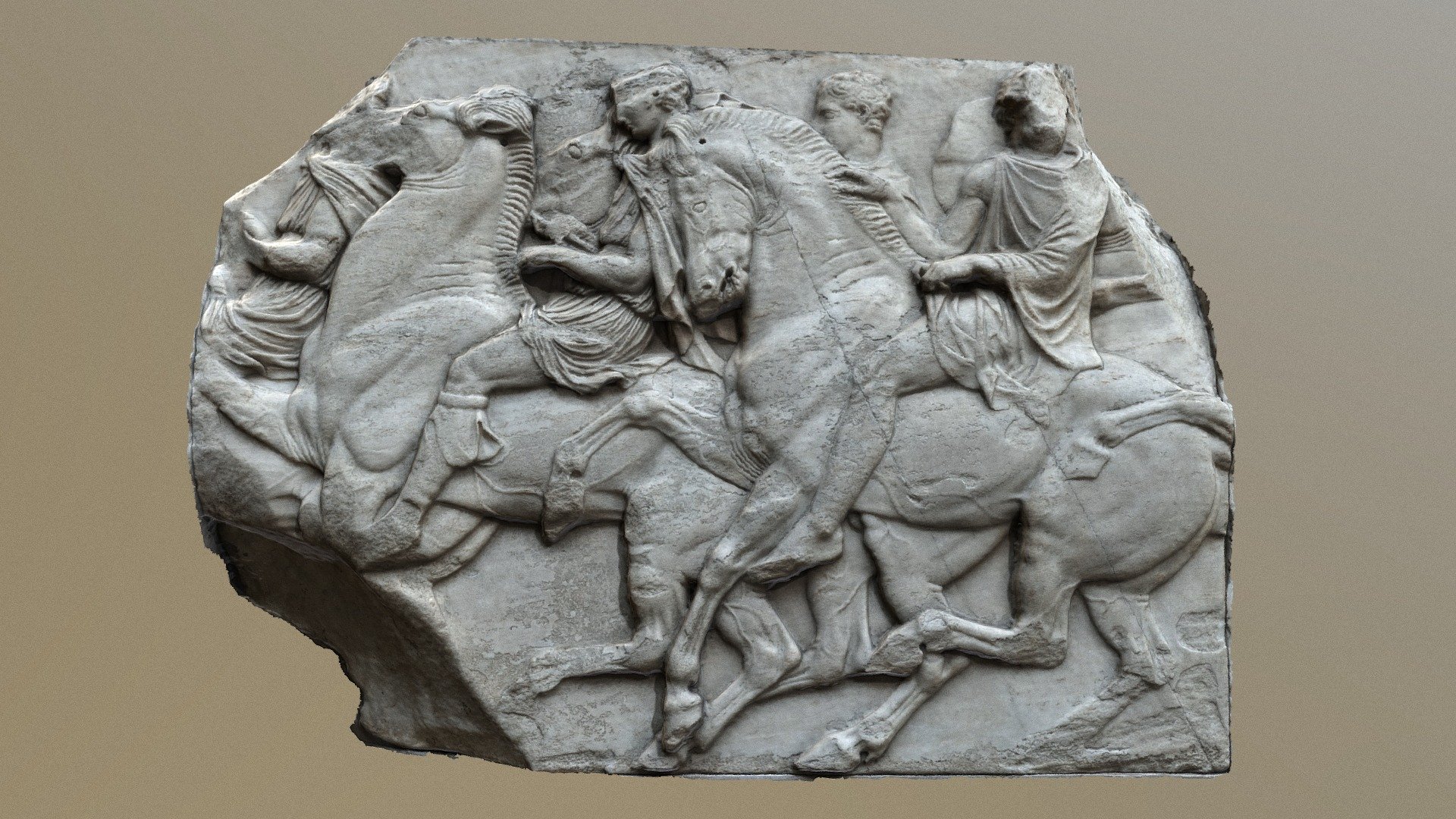 The Parthenon Frieze. Block N XLVI - Download Free 3D model by ...