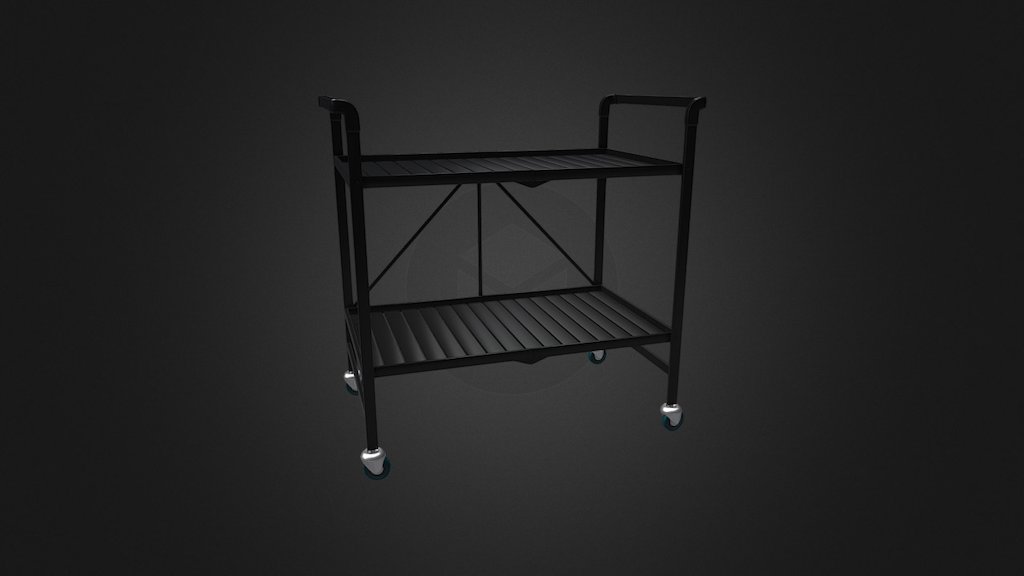 Cosco Metal Rolling Server Cart - 3D model by roomremix [1de87d8 ...