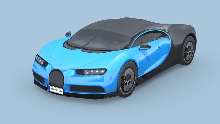Bugatti-chiron 3D models - Sketchfab