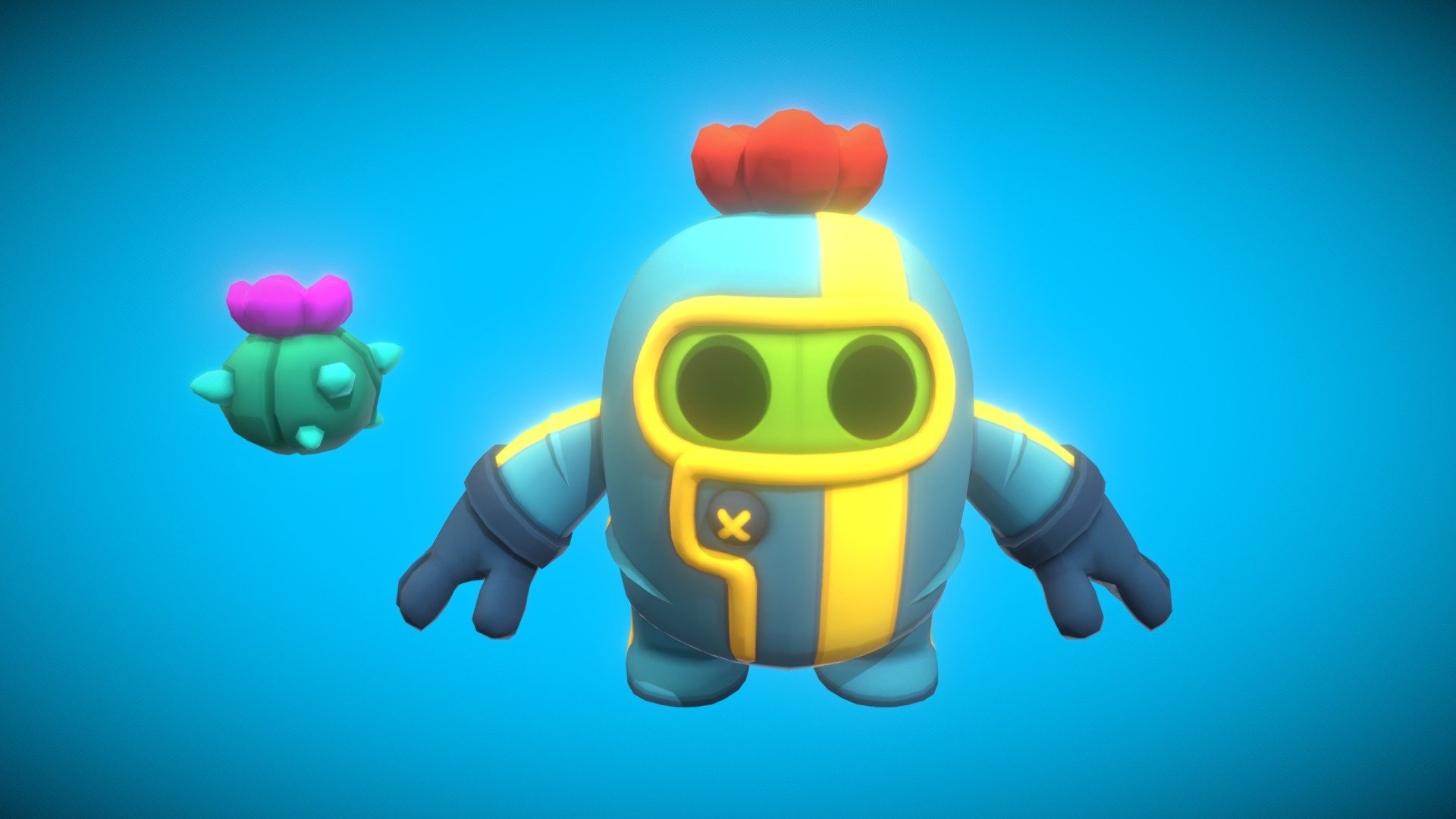 Pyro Spike t-pose Brawl Stars - Download Free 3D model by shertiku ...
