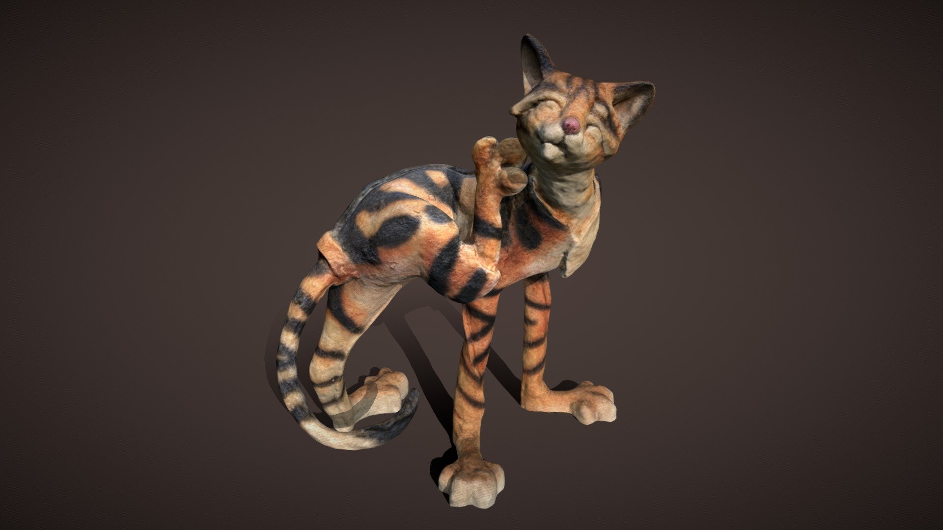 A Breed Apart Striped Cat "Rascal" Figurine - 3D model by Nick_Thursby ...
