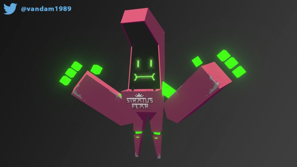 Arcade Bot - 3D model by vandam1989 [1deb6fc] - Sketchfab