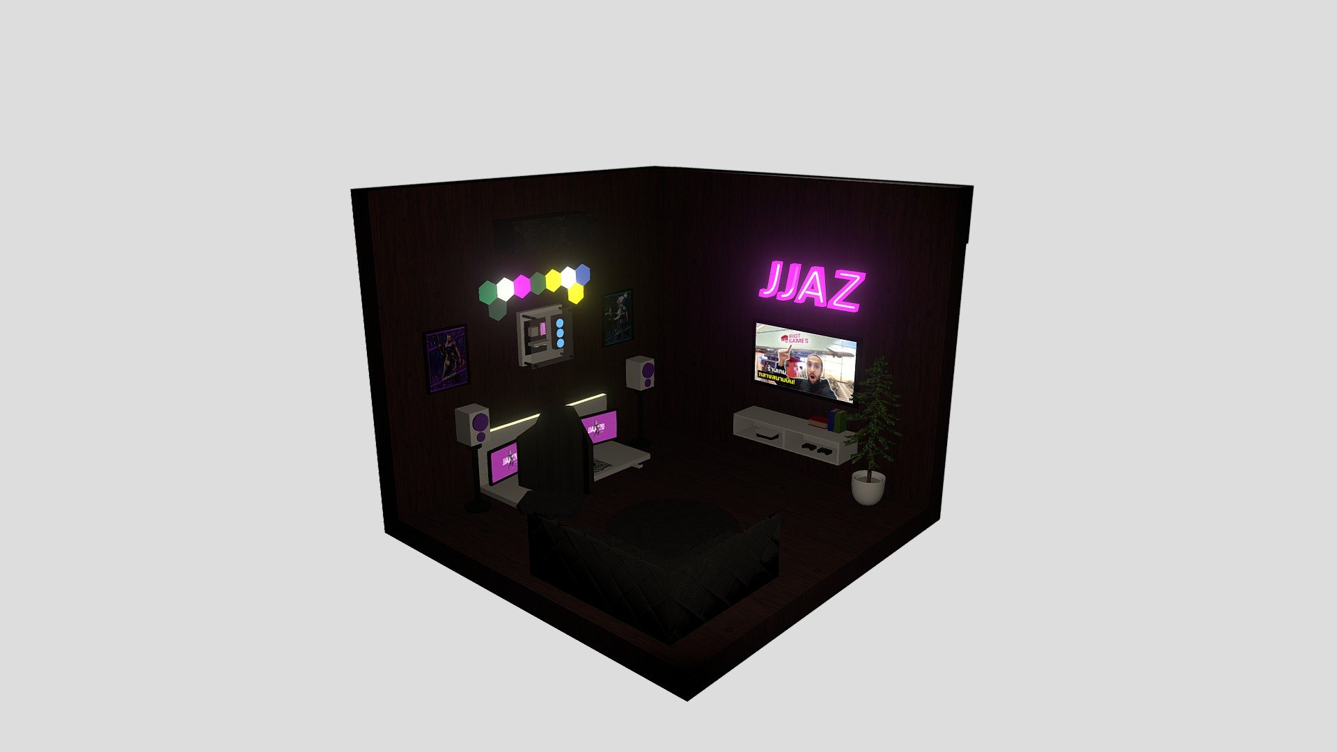 Stream Room Animated by JJAZ - Download Free 3D model by JJAZ (@jjaz420 ...