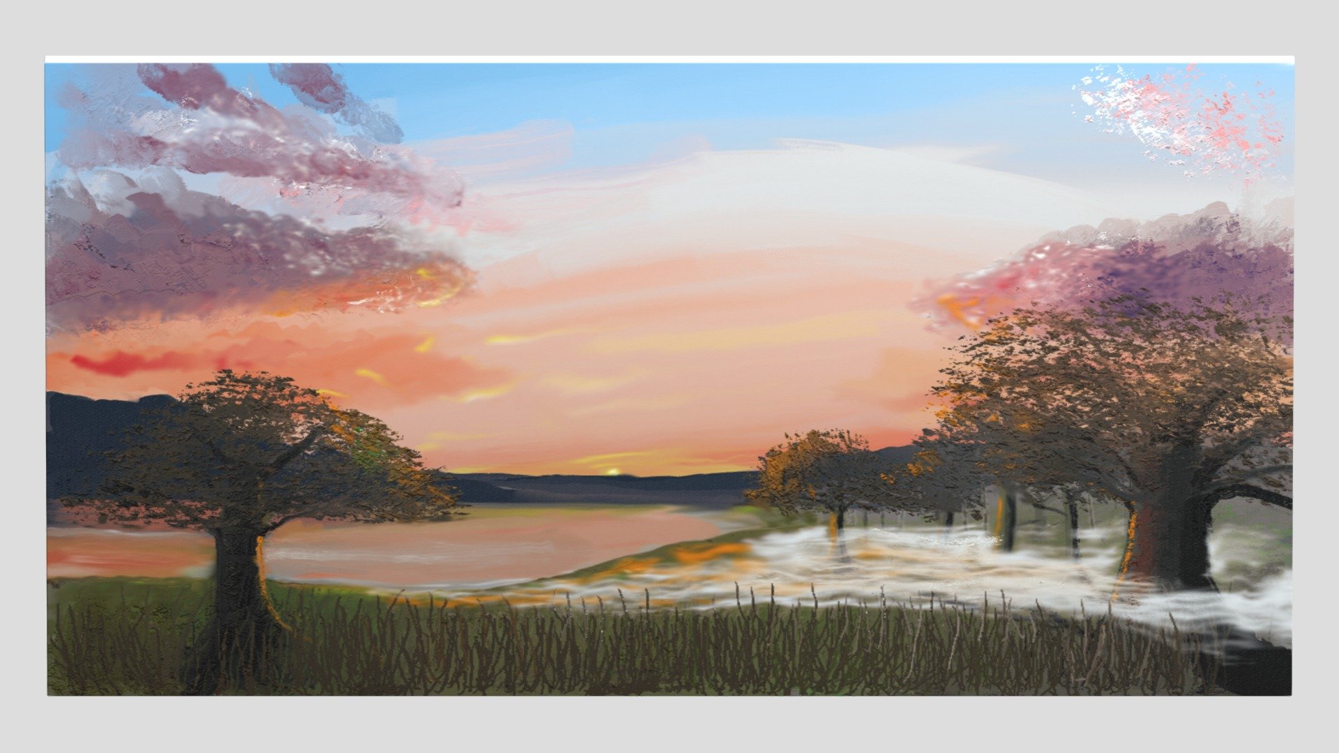 foggy sunset - 3D model by pg86 (@rigman86) [1dec3e3] - Sketchfab
