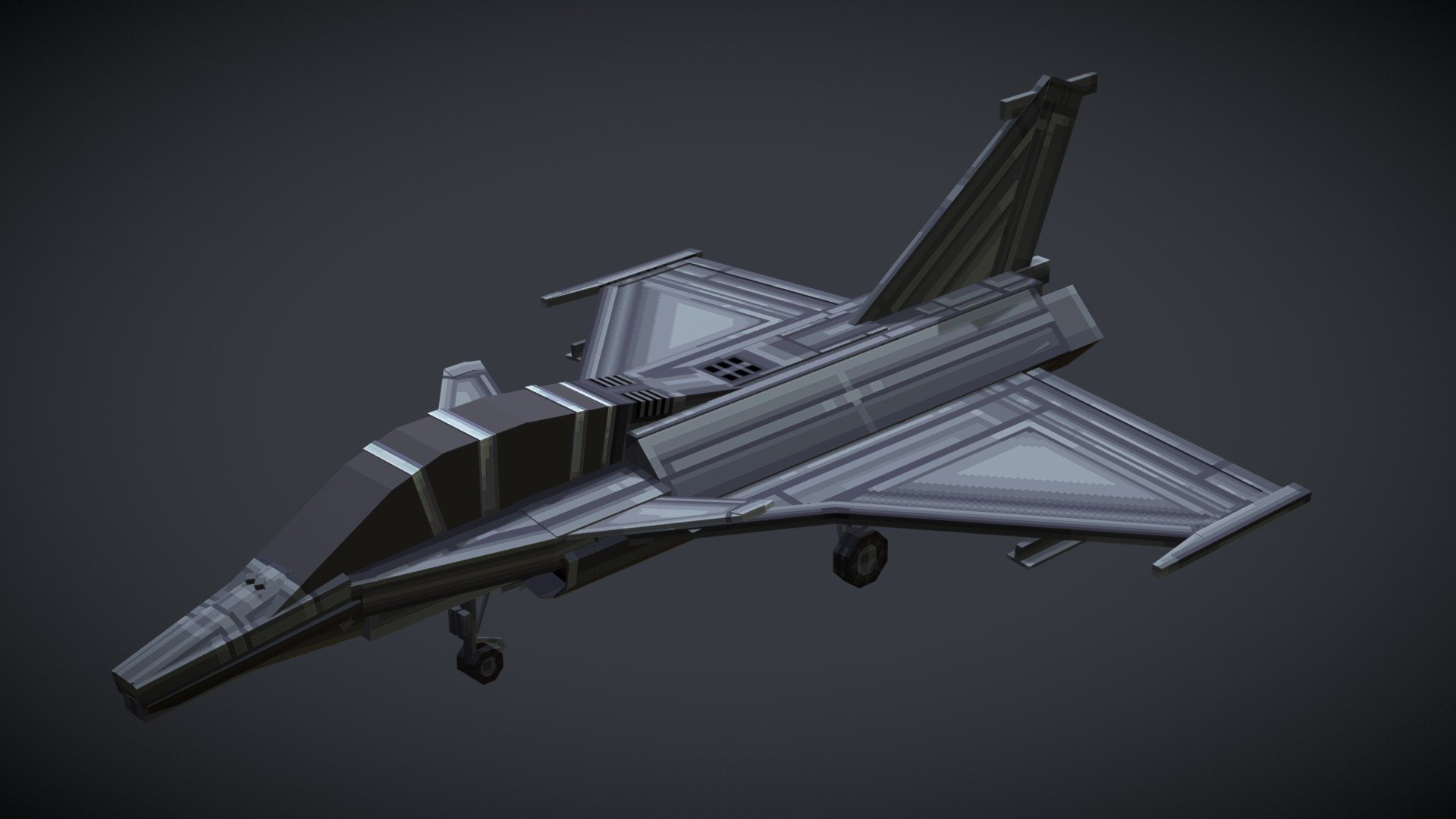 Fighter Jet - 3D model by Banathe [1dedbe2] - Sketchfab