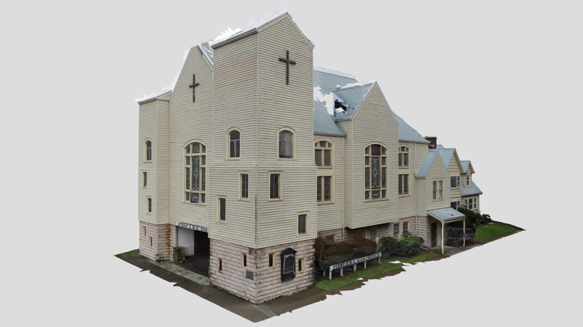 First AME Zion Church, Portland - 3D model by Matt Kelly ...