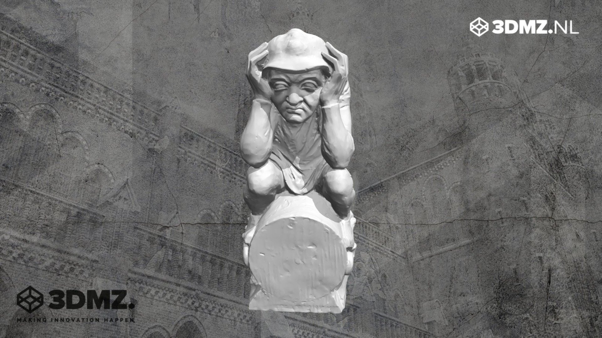 Poepende Man - Nieuwe St. Bavokerk Haarlem - 3D model by 3D Makers Zone ...