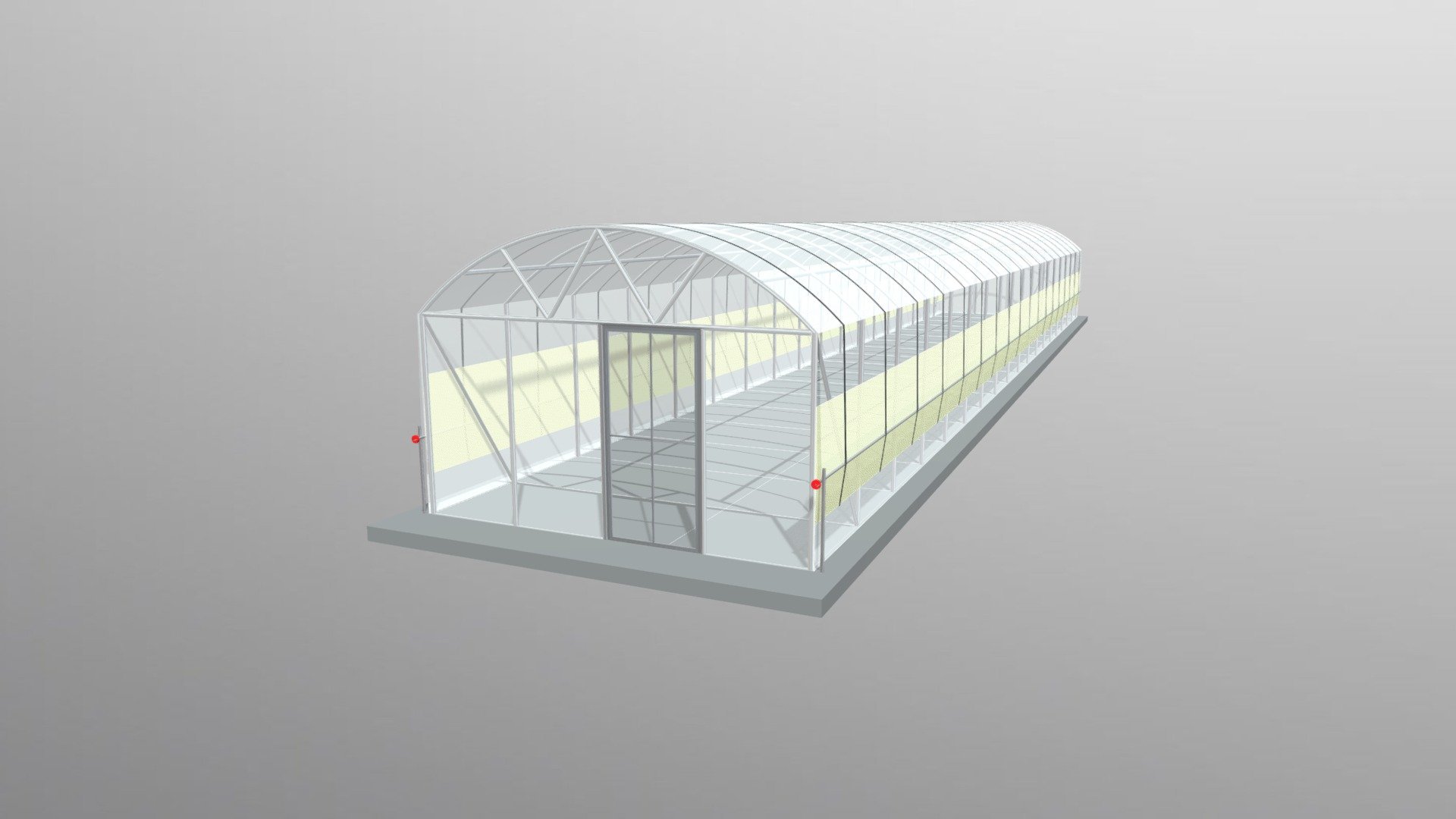 Greenhouse and polytunnels _ Model SW424 - 3D model by ...