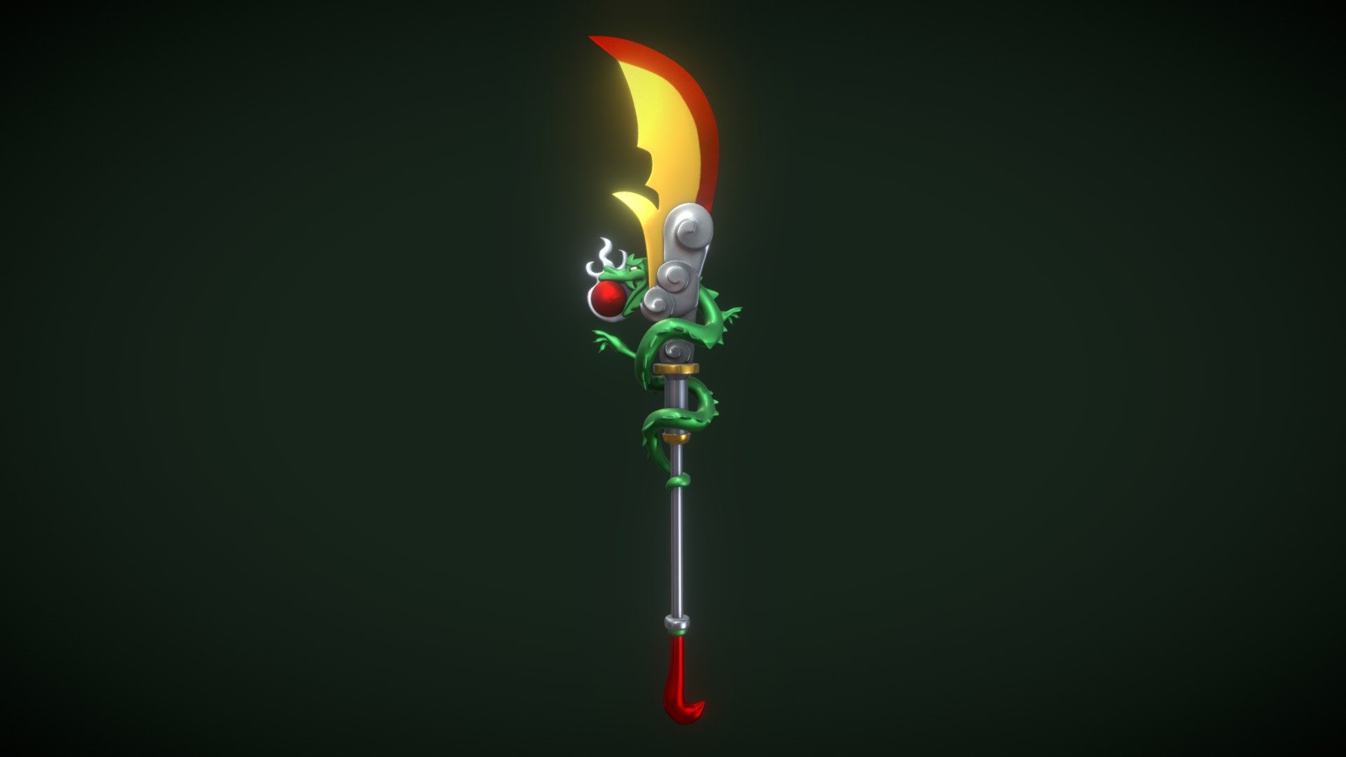 Aspect of Guan Yu Spear from Hades - Download Free 3D model by Josevan ...