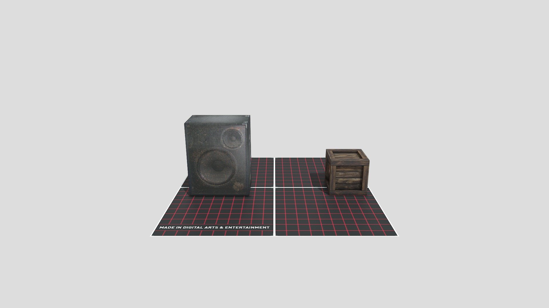 DAE - TextureLab - Crate And Amp - Download Free 3D model by Wardergrip ...