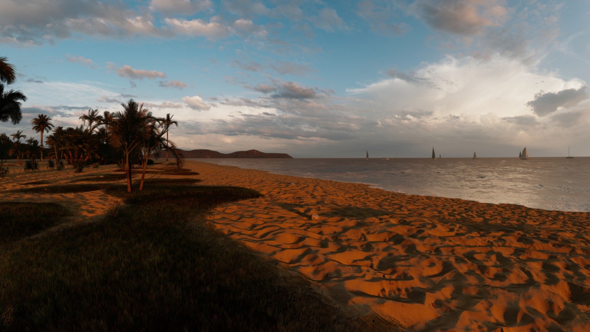 HDRI & SKY BOX 8K - BEACH SUNSET SCENE - Buy Royalty Free 3D model by ...