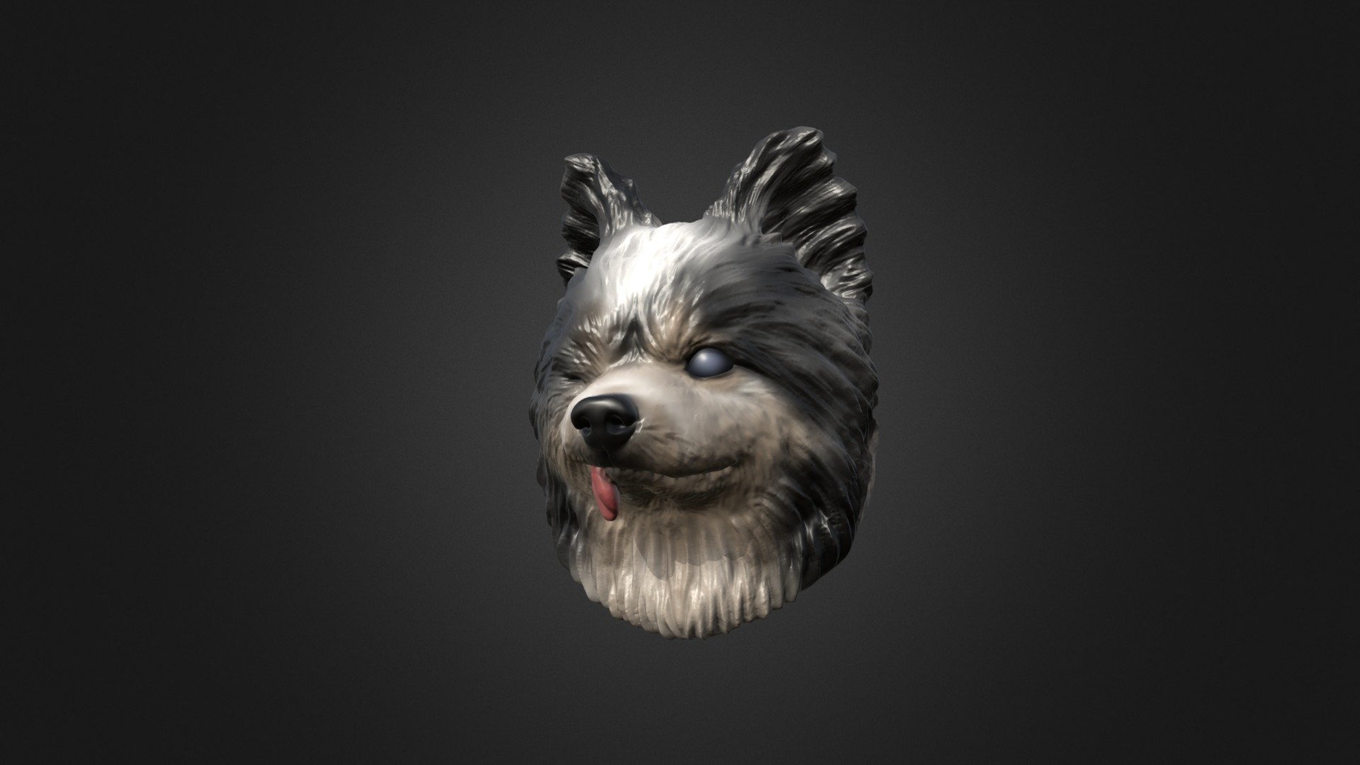Custom made old papillon dog jewelry - 3D model by Seed by mi ...
