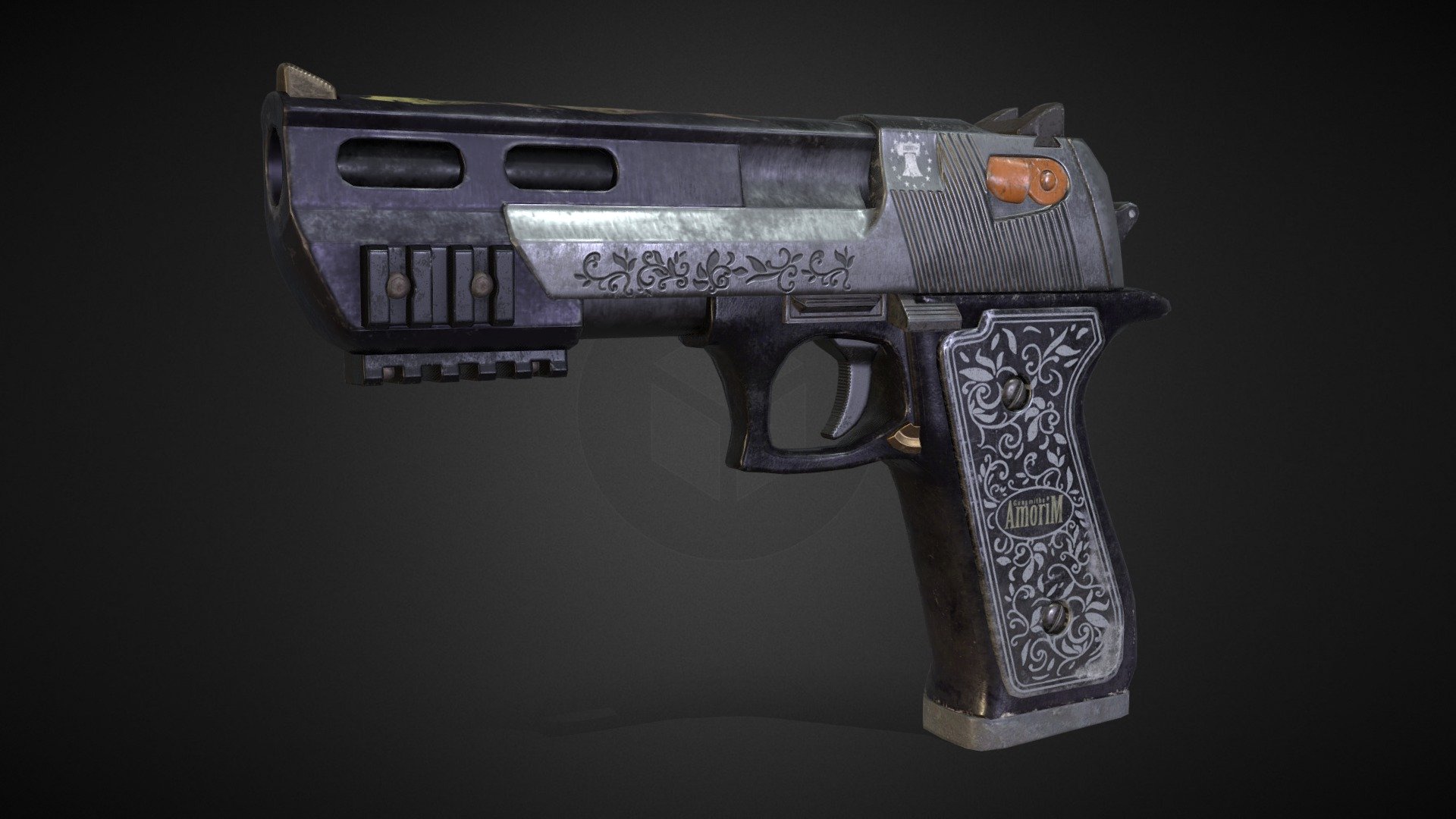 Pistol Presentation (ADMOD) - 3D model by SirMackintoshVI [1df7e84 ...