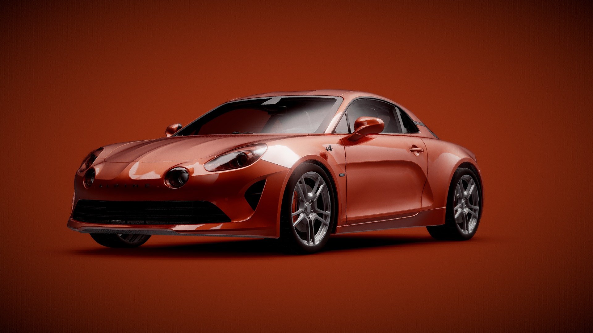 2018 ALPINE A110 - ORANGE FEU - 3D model by Euré-k ! (@eure-k) [1df9fa2 ...