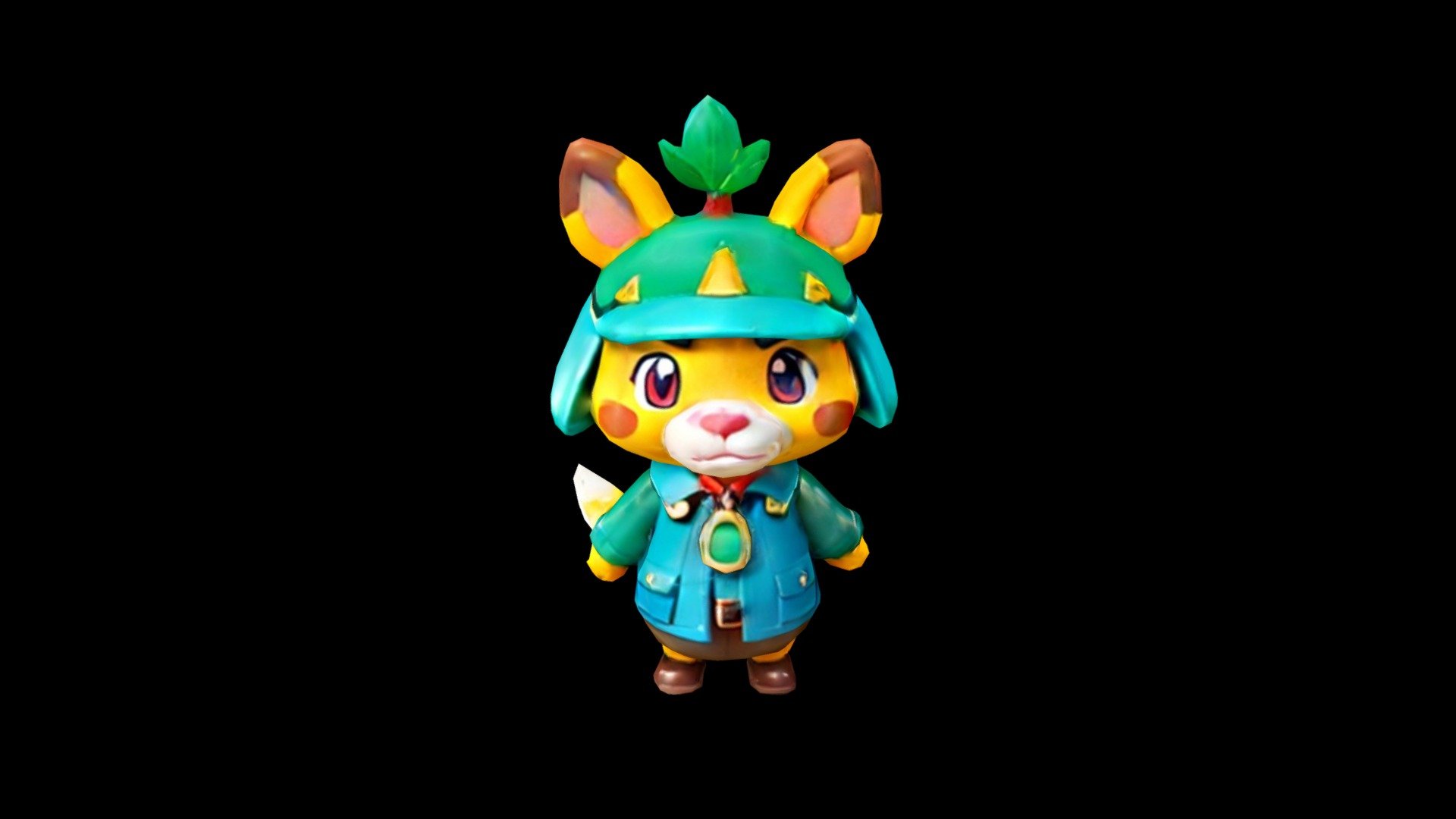 A 3D rendered animal crossing character in a uni - Download Free 3D ...