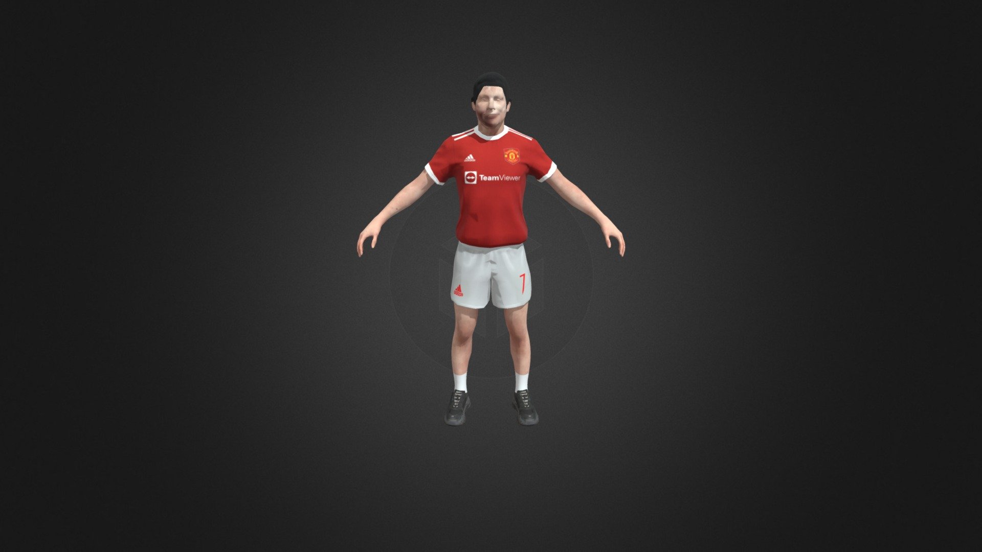 Cristiano Ronaldo - Manchester United - 3D model by artoondesigns18 ...