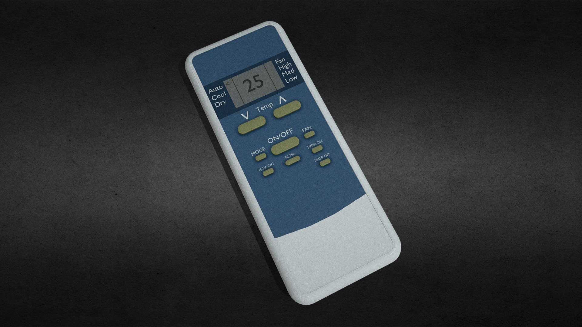 Hitachi AC Remote | 3d Asset - 3D model by Shaurya Singh Gajawat ...