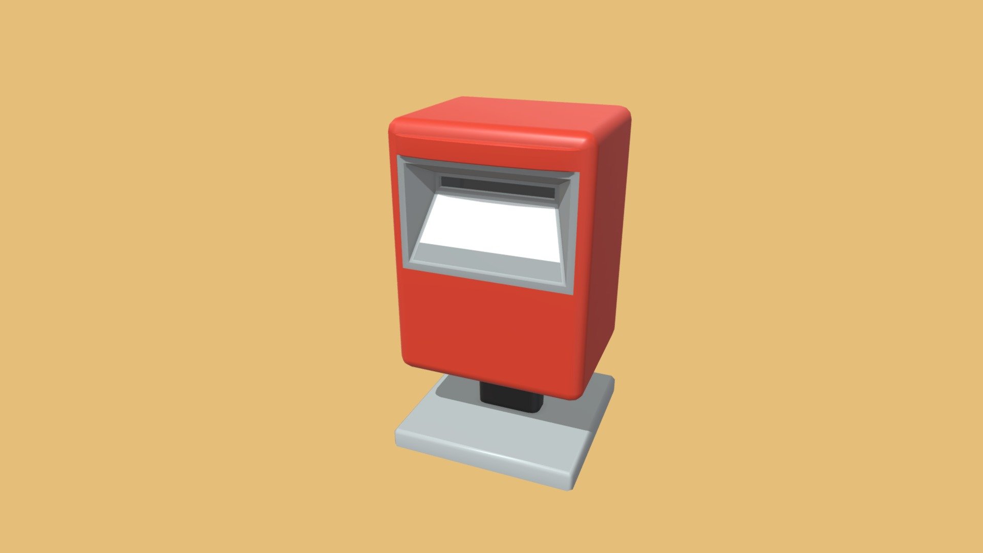 Japanese Mini Post Box - 3D model by Kana-Beru [1dffc81] - Sketchfab
